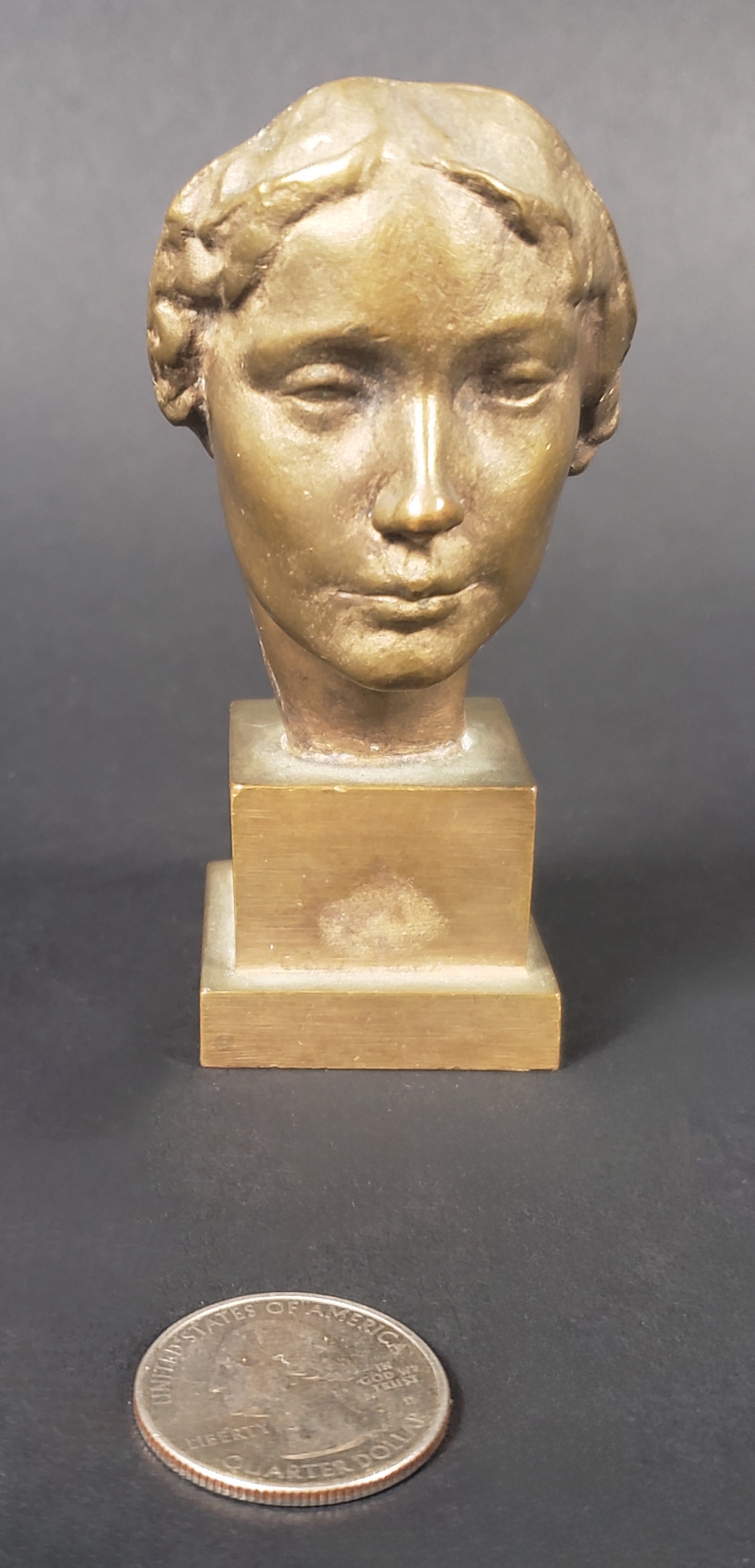Victor Salvatore Woman Bronze Bust - Victor D. Salvatore Mask of a ...
