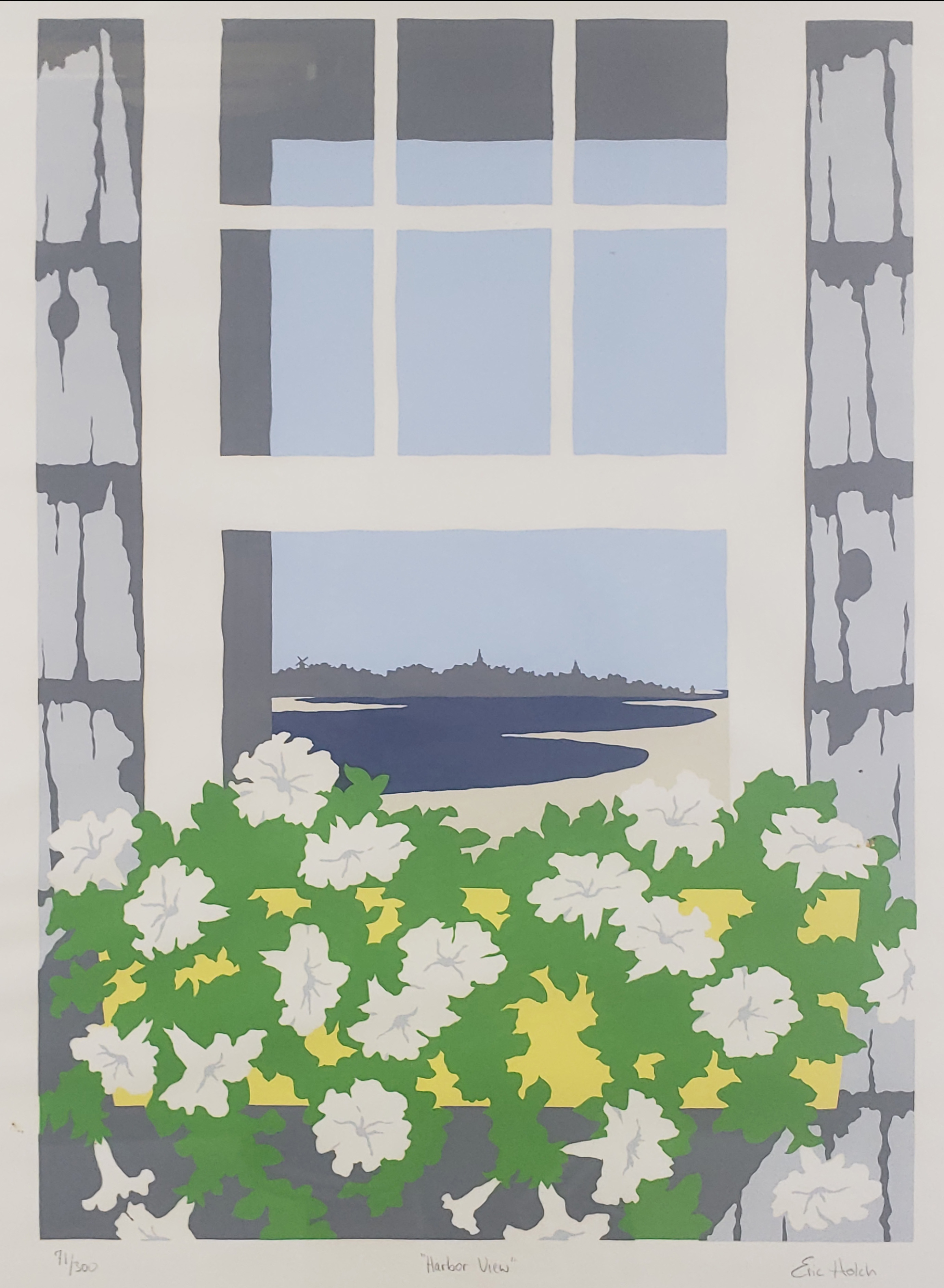 Eric Holch Nantucket Silk Screen - Vintage Eric Holch Limited Edition ...