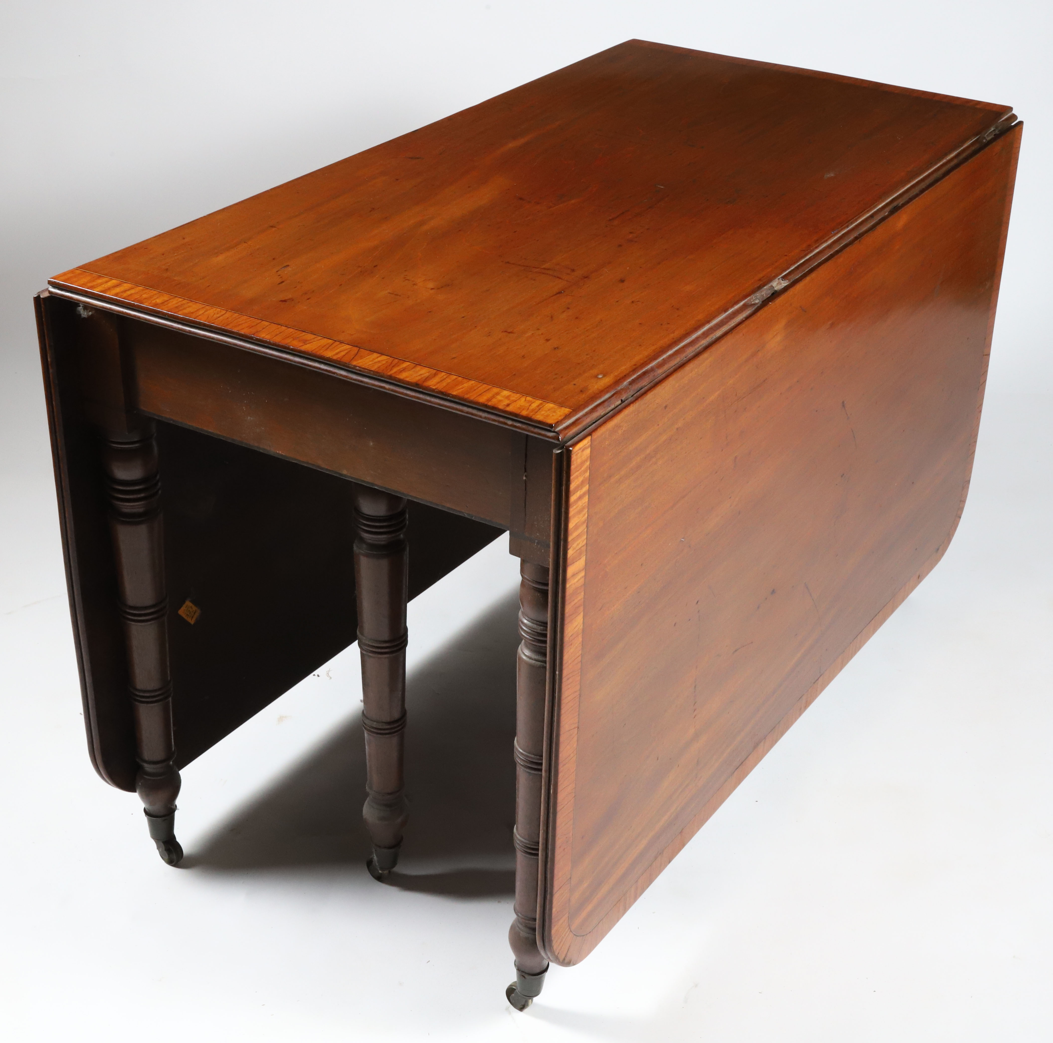American Mahogany Drop Leaf Gate Leg Table 19th Century - American Mahogany Drop Leaf Gate Leg ...