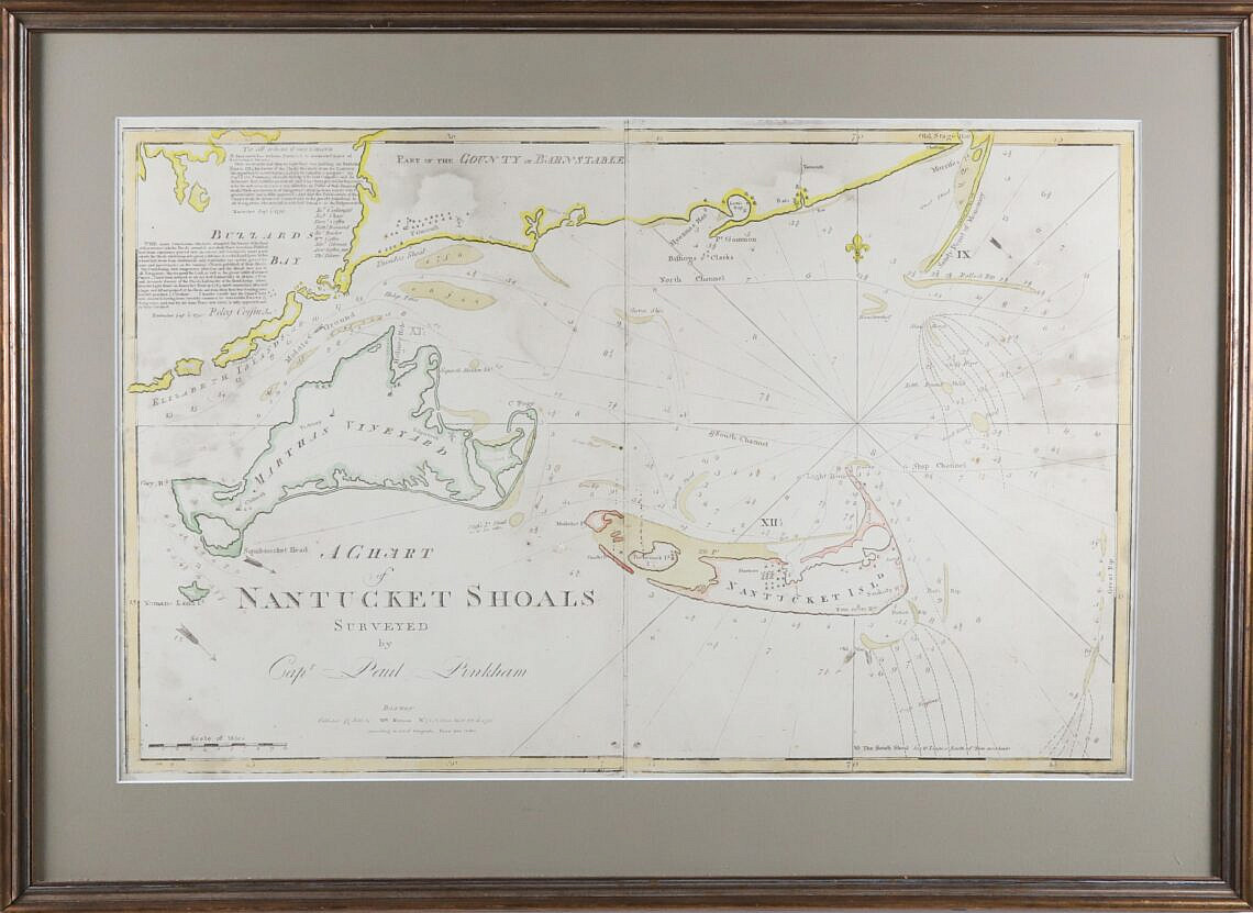 Reproduction: "A Chart of Nantucket Shoals Surveyed by Capt. Paul ...