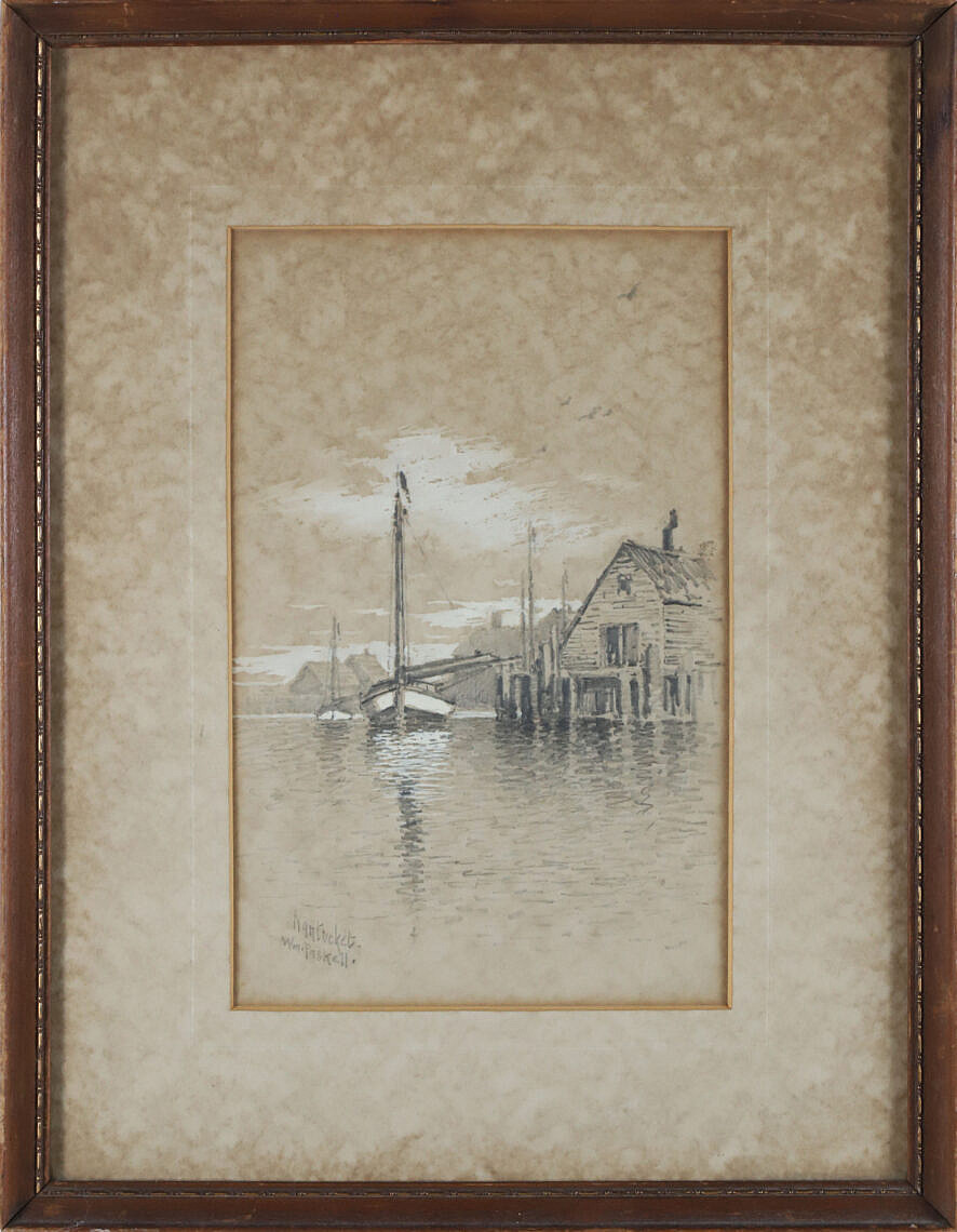 William Paskell Graphite on Paper "North Wharf" - William Paskell ...