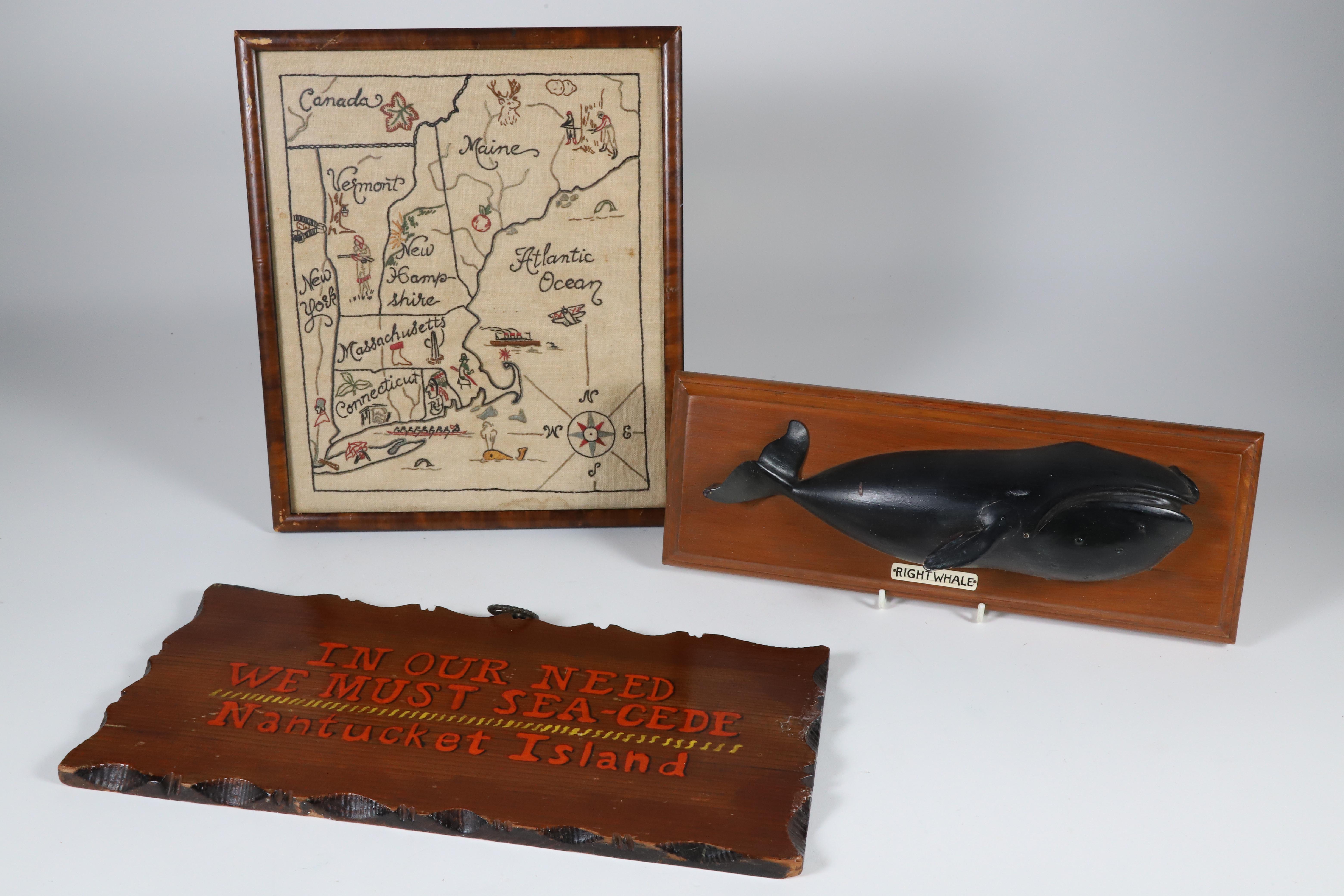 Set of Three Nantucket Nautical Items - Group of Three Nantucket ...