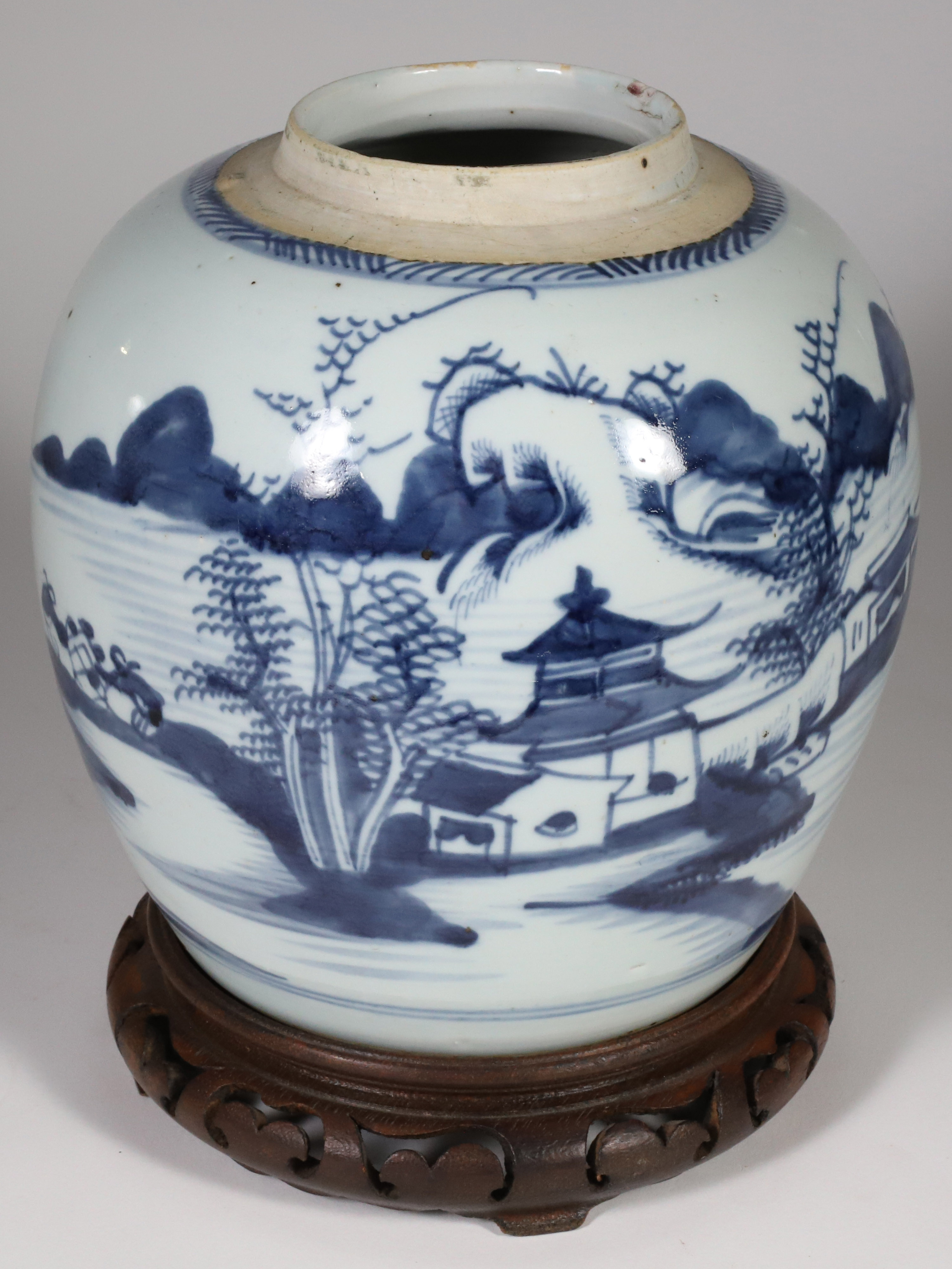 Large Canton Ginger Jar with Stand 19th Century - Large Canton Ginger ...