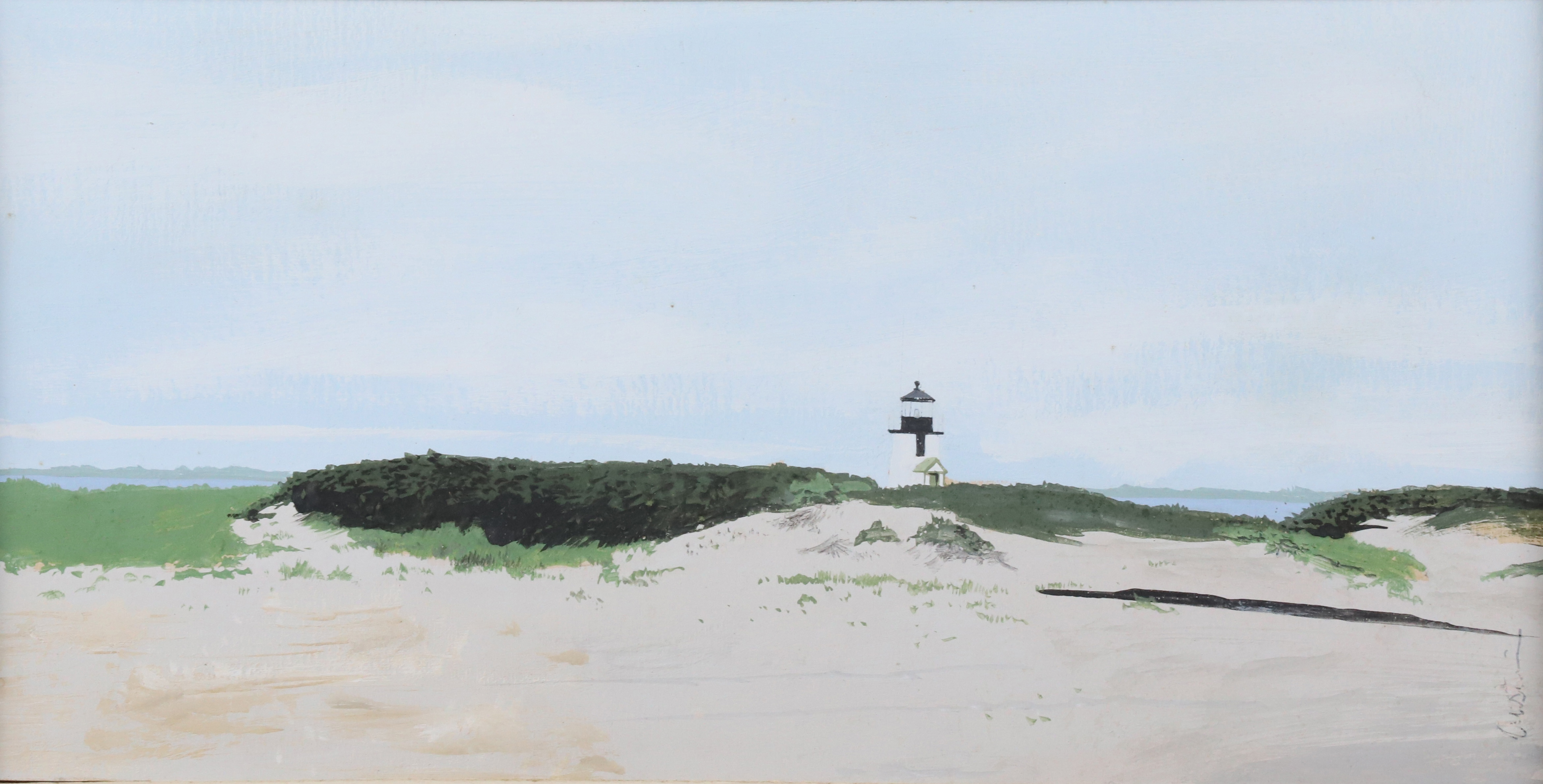 John Austin (1918-2001) Tempera on Board "Brant Point" - John Austin ...