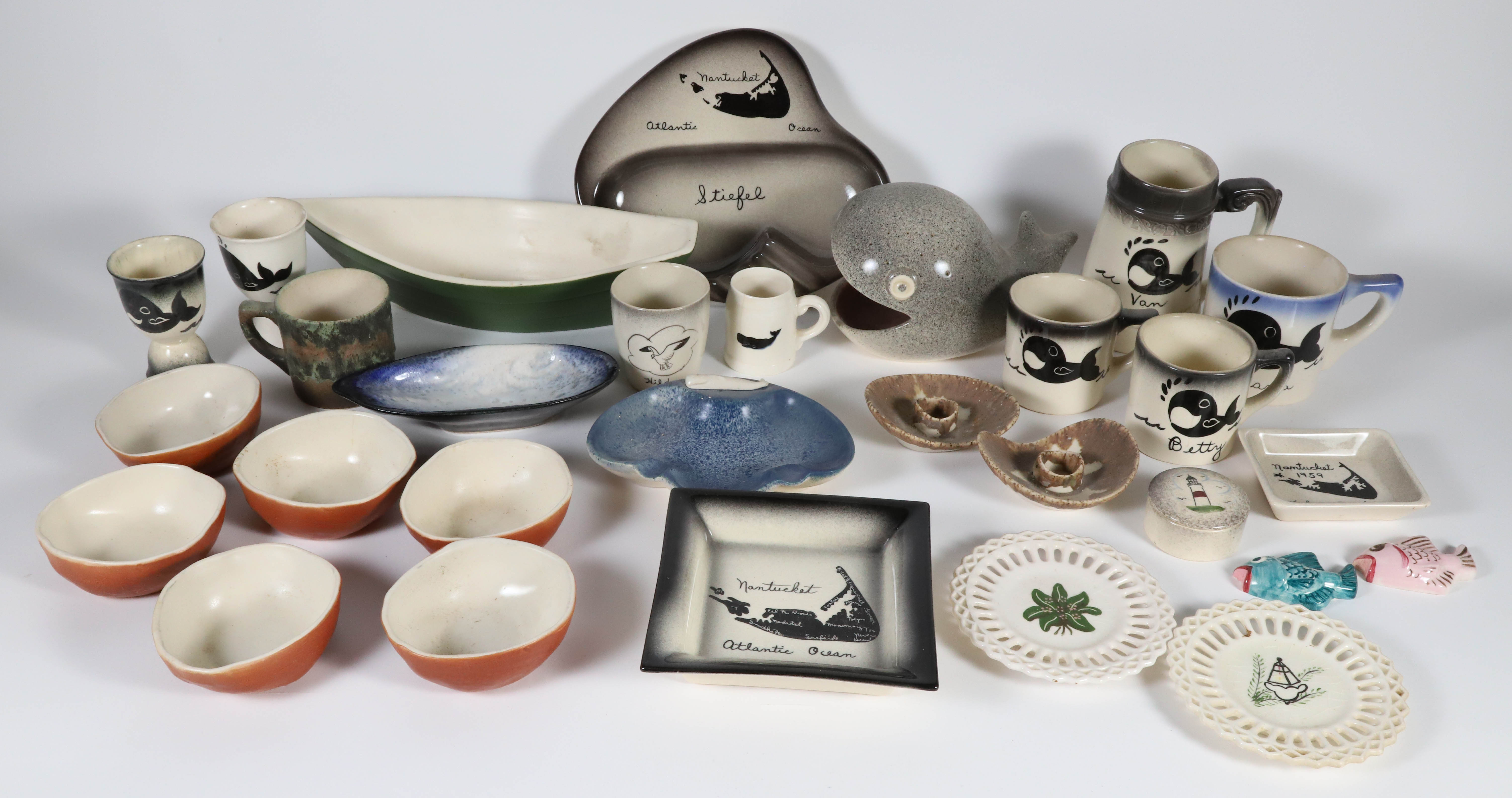 Collection of Nantucket Old Spouter Ceramics - Collection of Nantucket ...