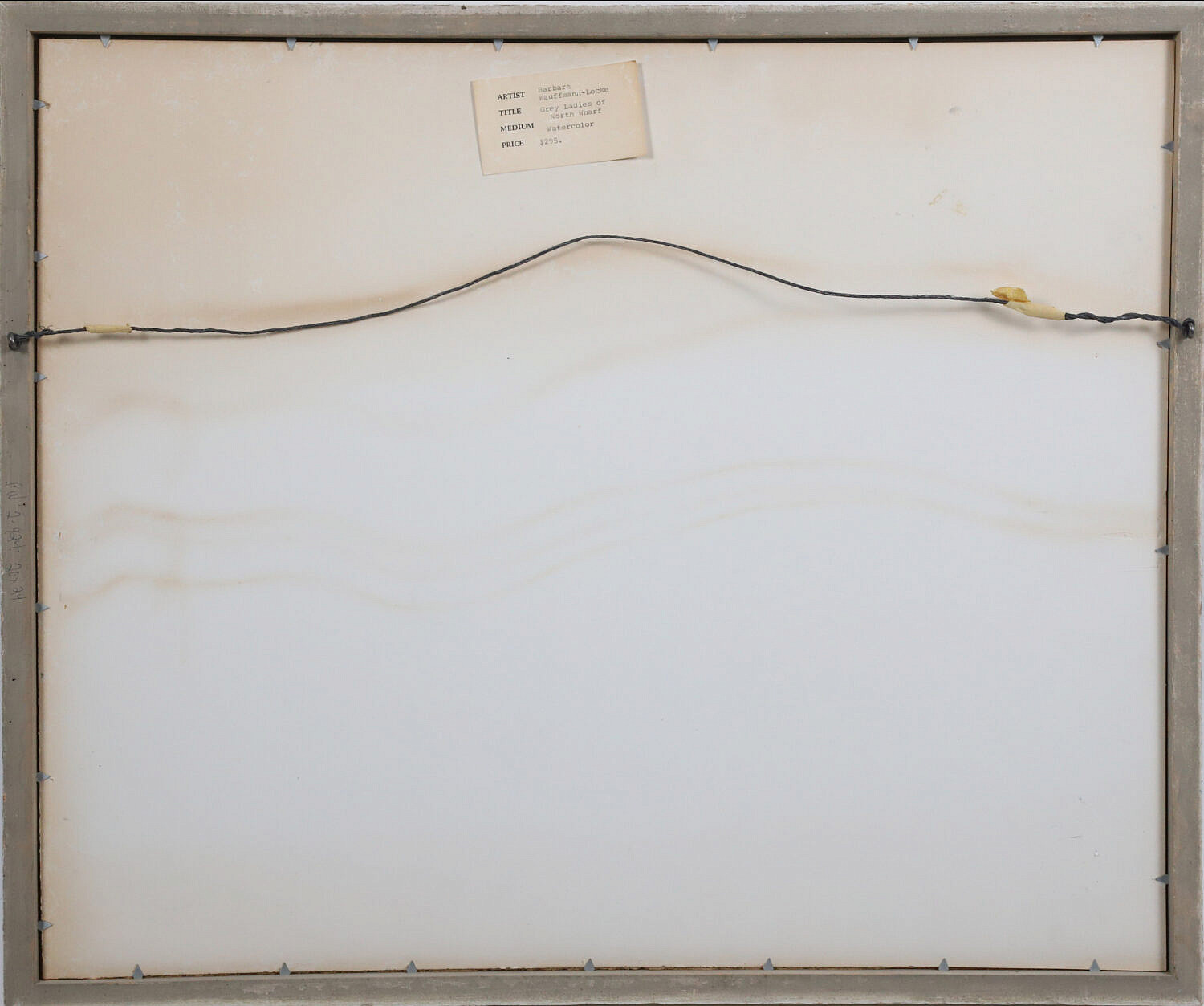 Barbara Kauffmann-Locke Watercolor on Paper "Gray Ladies of North Wharf ...