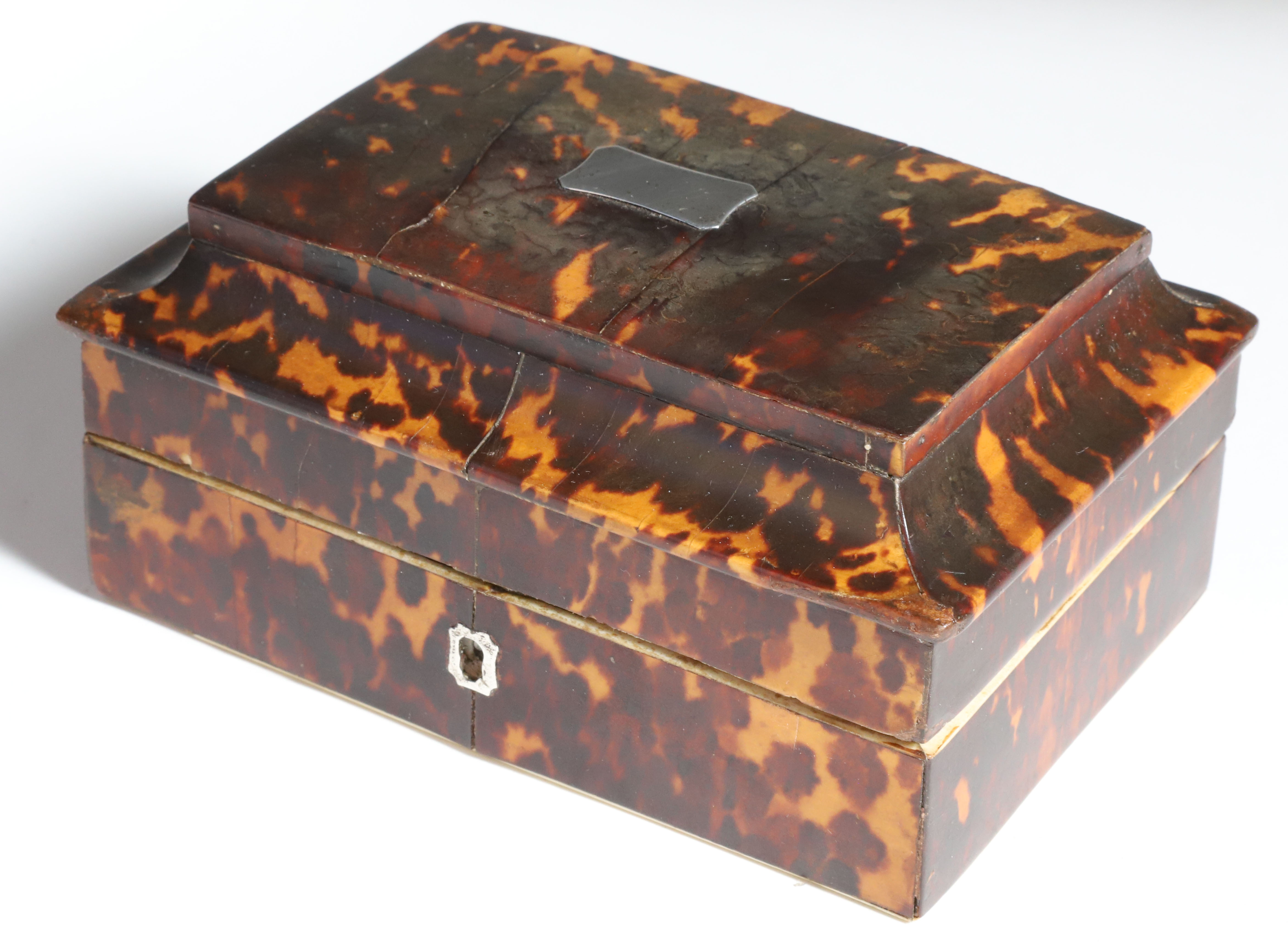 British Regency Antique Tortoiseshell Trinket Box Circa 1820 - British ...