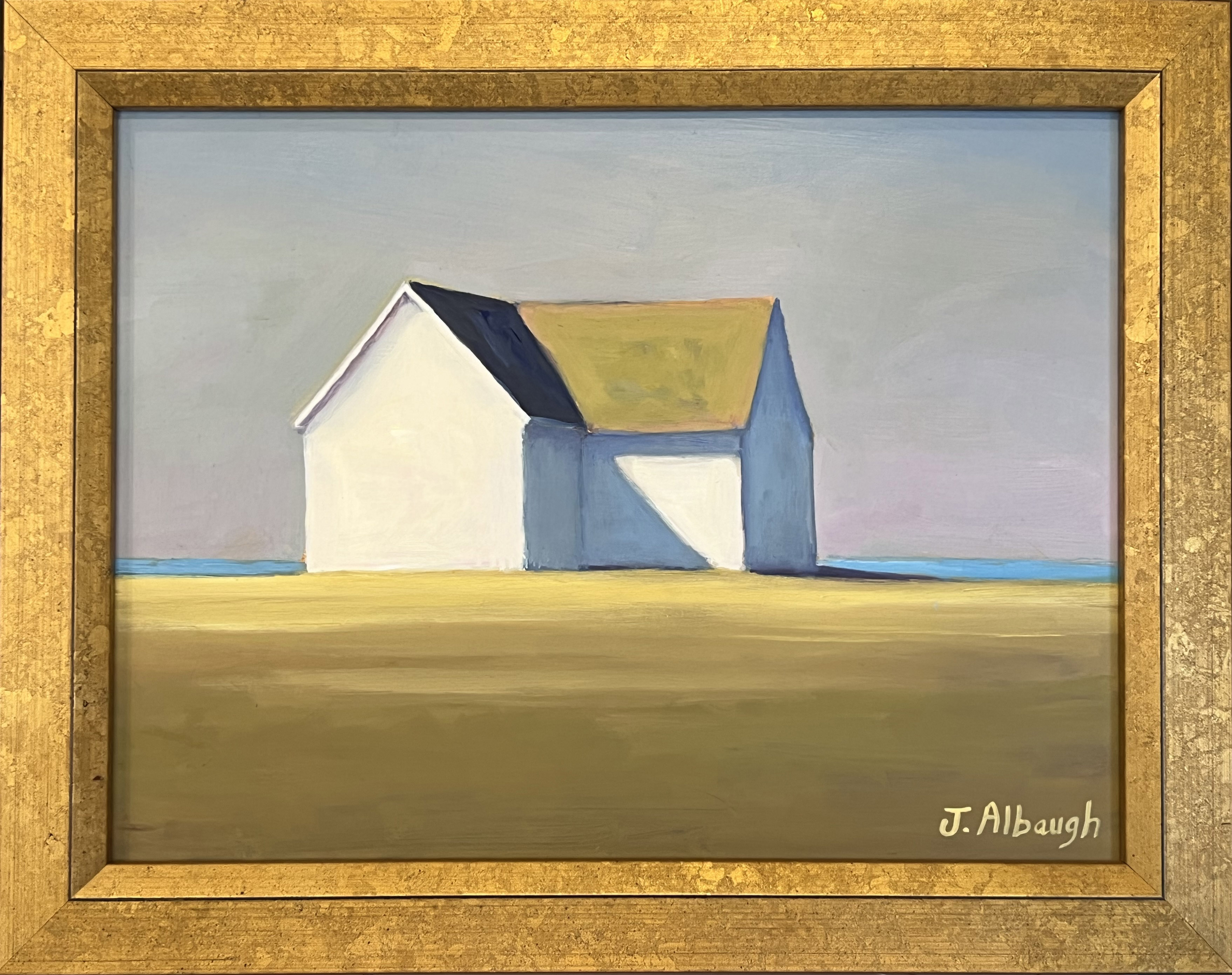 Joan Albaugh (American Contemporary) Oil on Artist Board "On a Clear ...