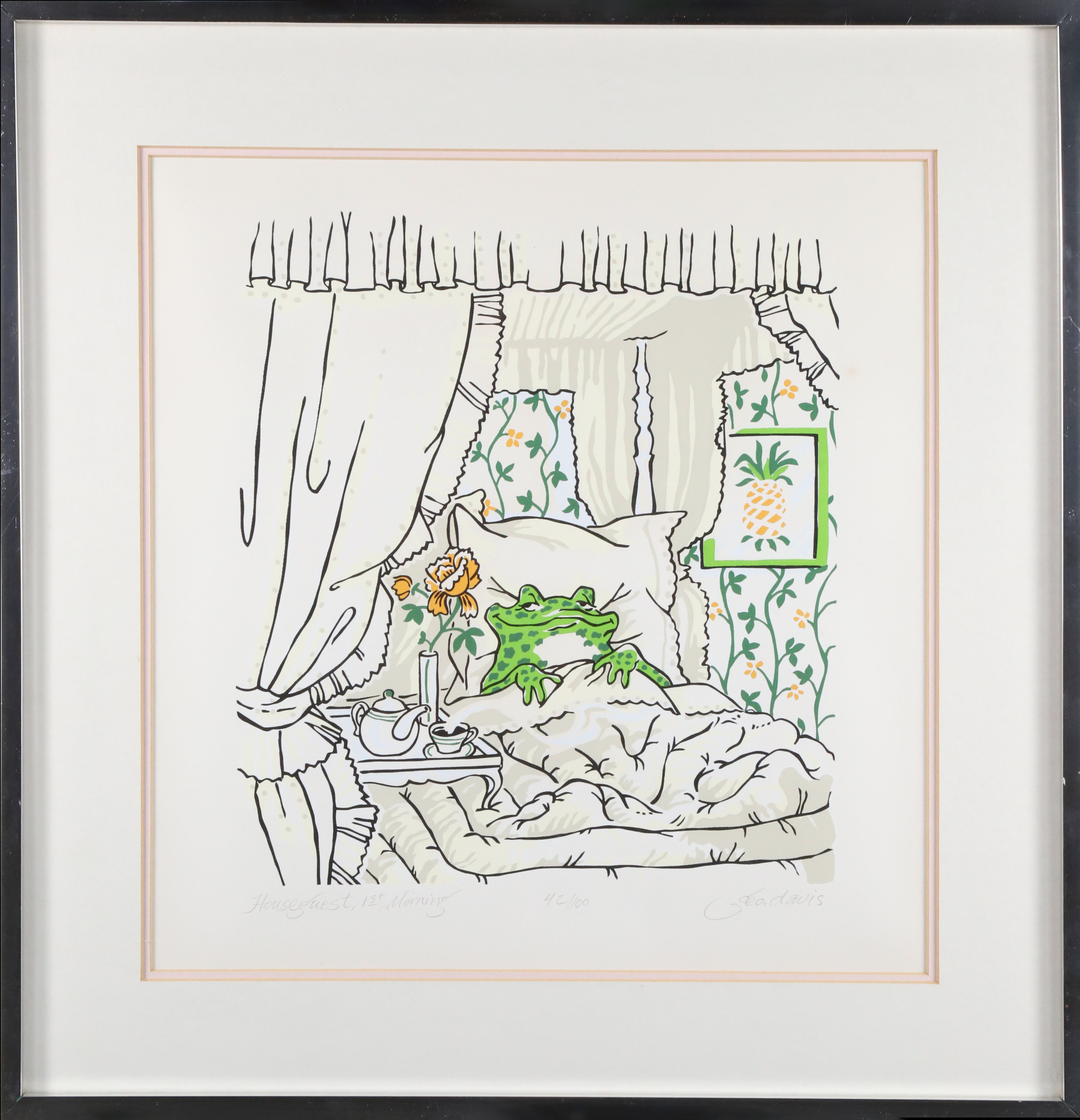 George Davis Limited Edition Lithograph "House Guest 1st Morning ...