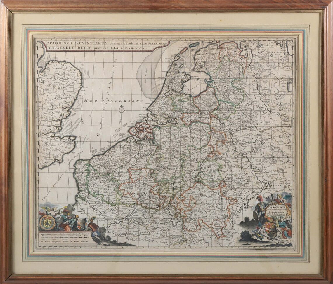 Hand Colored Historical Map of Amsterdam Created by Cartographer Alexis ...