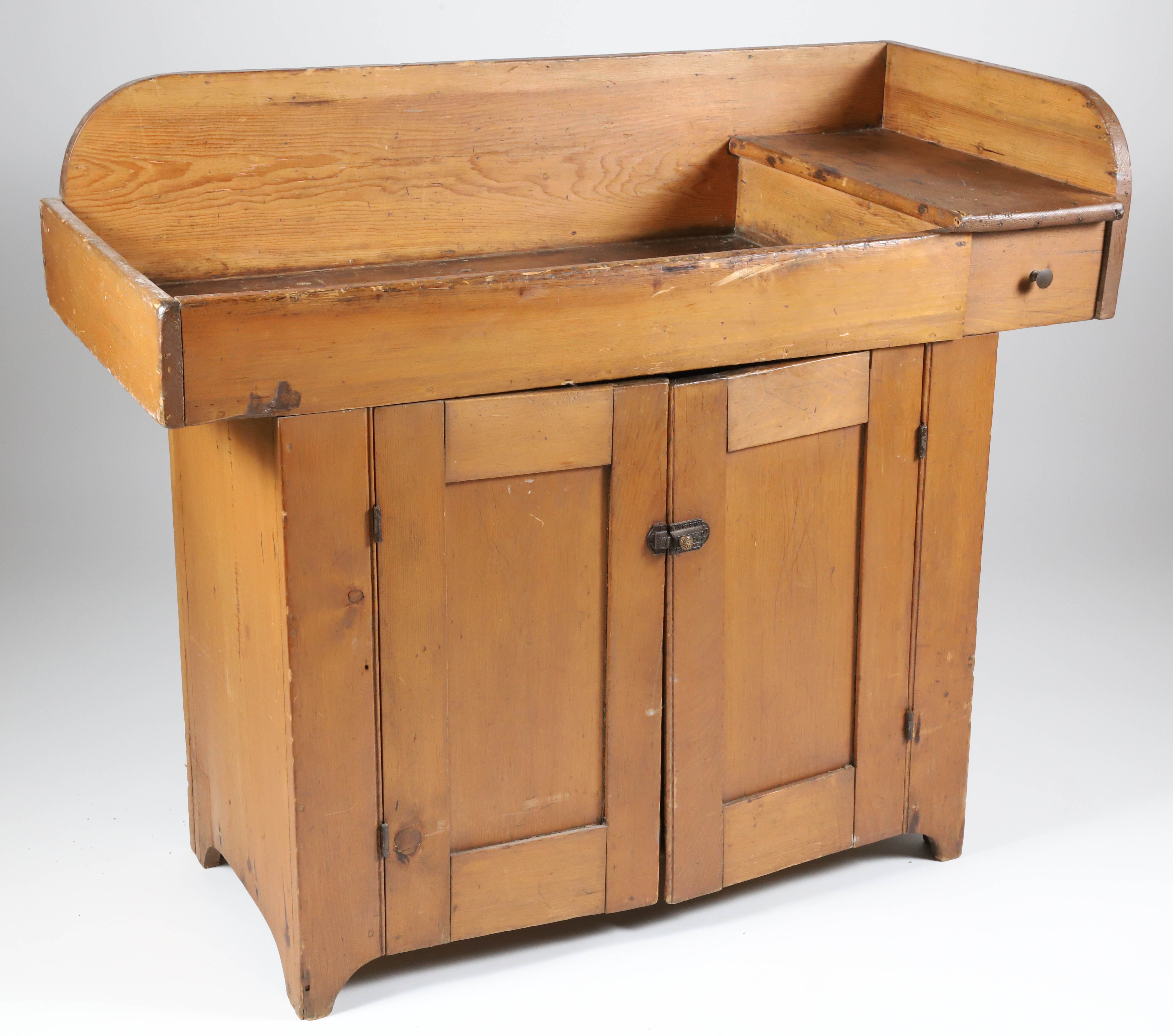 American Shaker Pine Dry Sink 19th Century - American Mt. Lebanon New ...