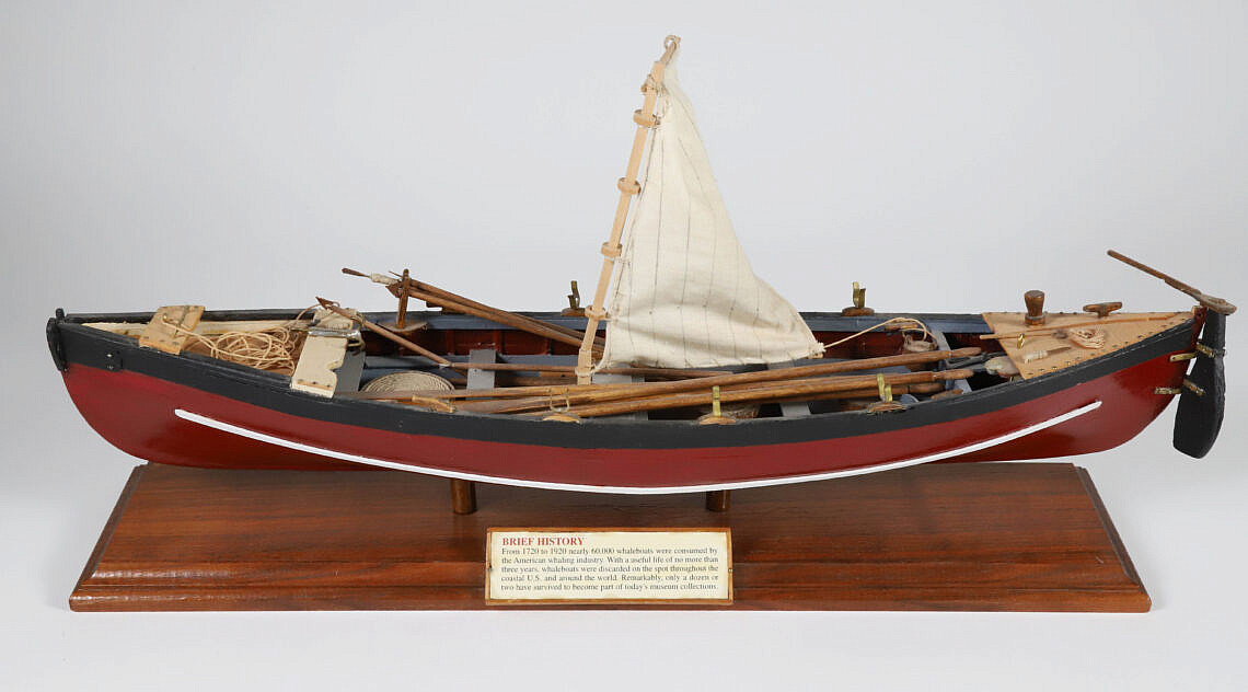 Contemporary Model of a Whaleboat Fully Outfitted - Contemporary Model ...