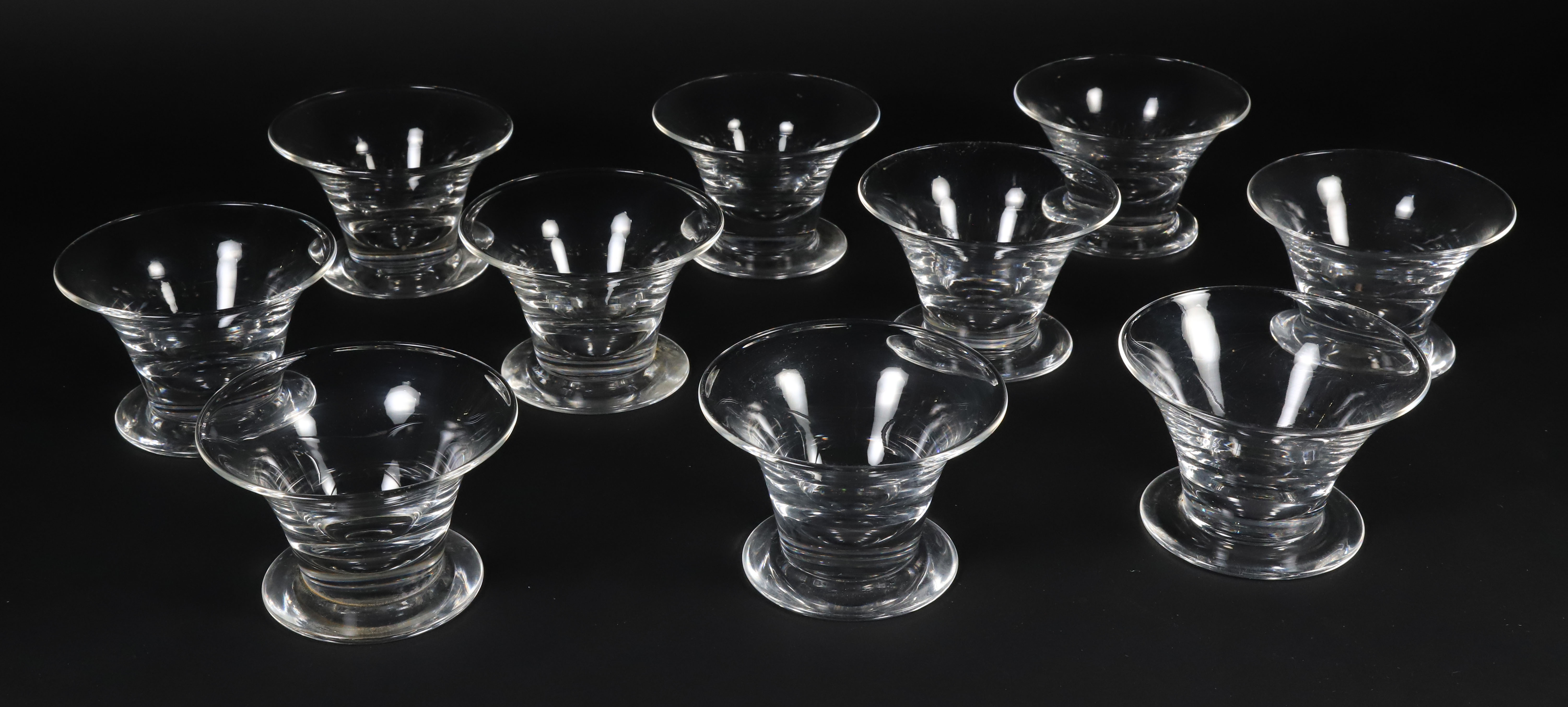 Set of Ten Steuben Glass Dessert Cups - Set of Ten Steuben Glass ...