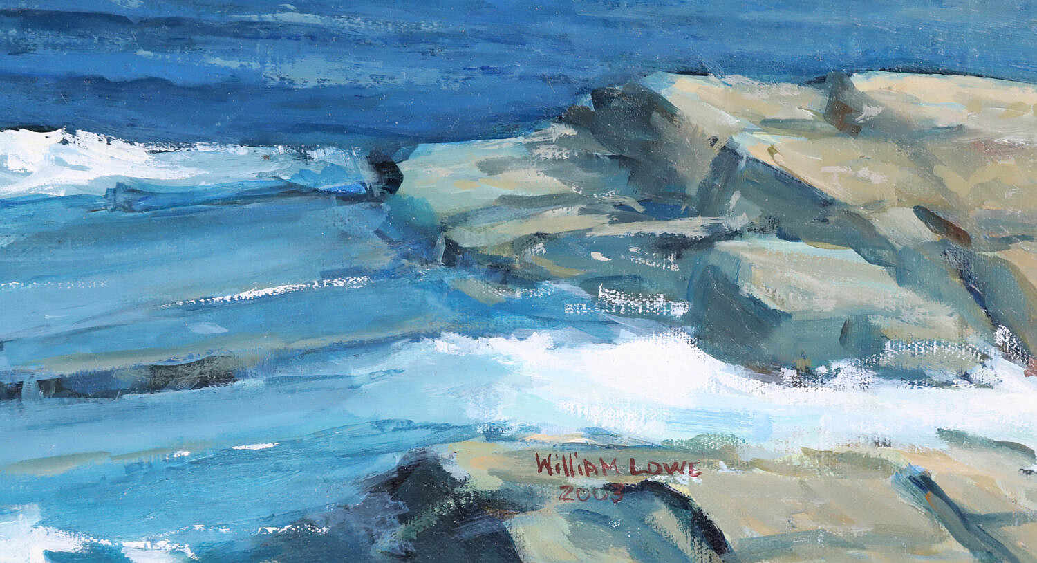 William Lowe (American b. 1940) Oil on Canvas Returning to Safe Harbor ...