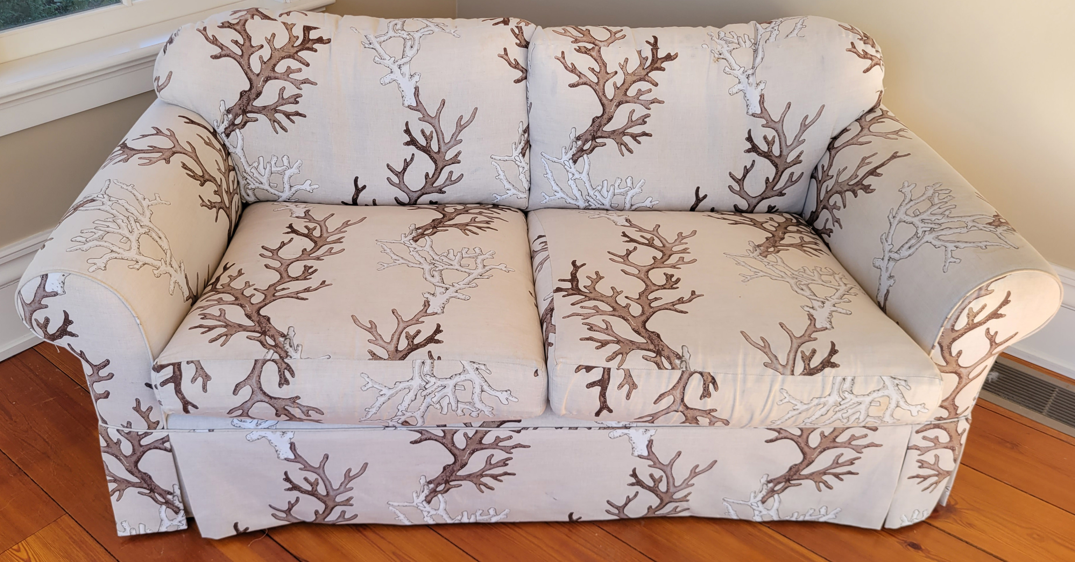 Designer Manuel Canovas Atoll - Teck Coral Fabric Upholstered Four ...
