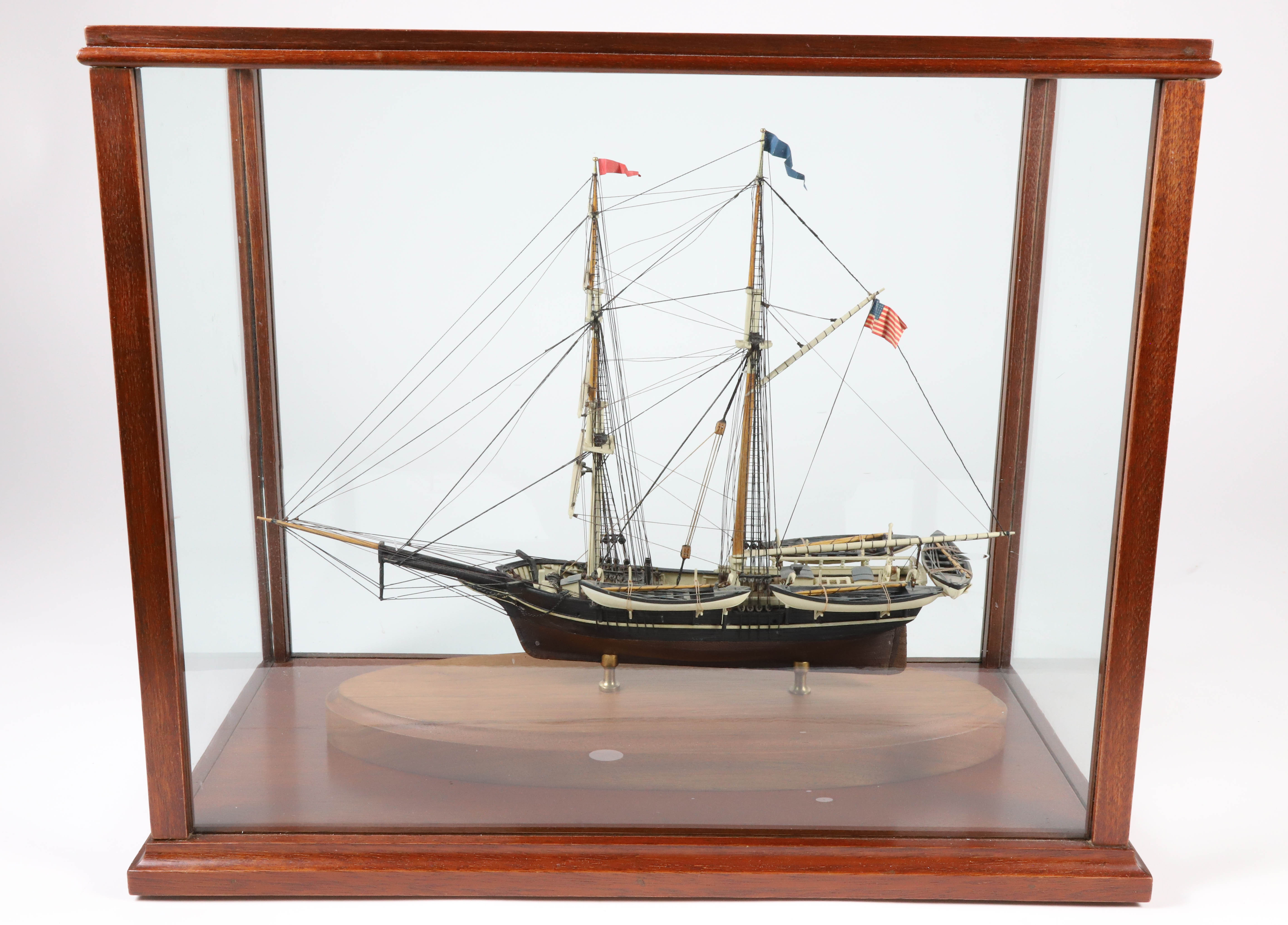 Small Cased Model of the American Vessel "Kate Cory" - Small Cased ...
