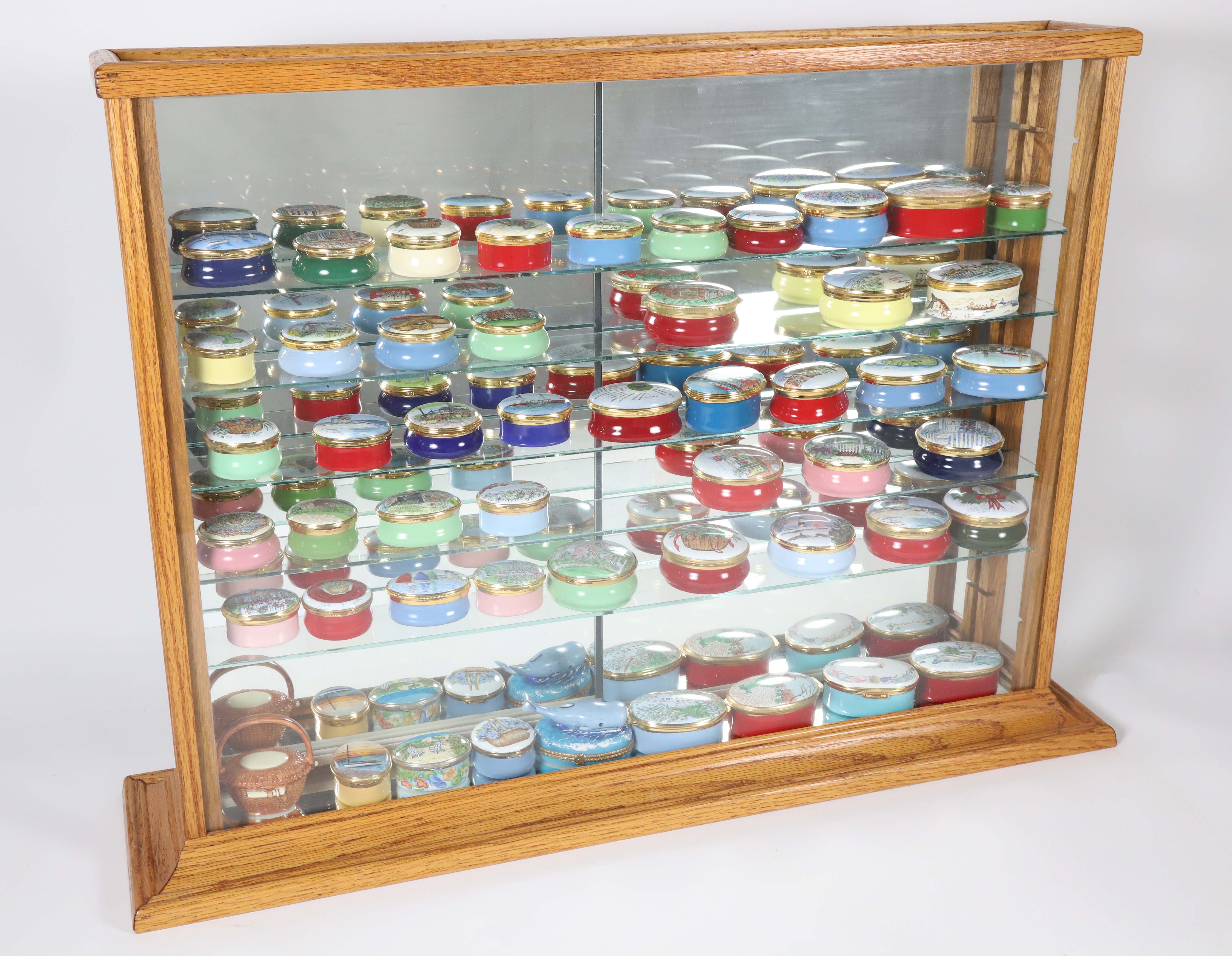 Fifty-One Staffordshire Porcelain Nantucket Trinket Boxes - Fifty-One Staffordshire Porcelain ...