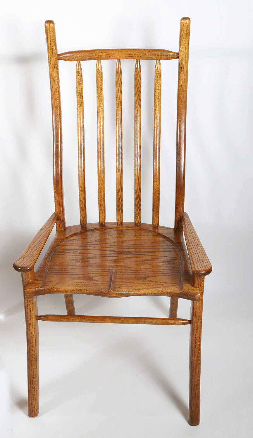 Set of Four Stephen Swift Oak High Back Low Arm Chairs - Scarce Set of ...