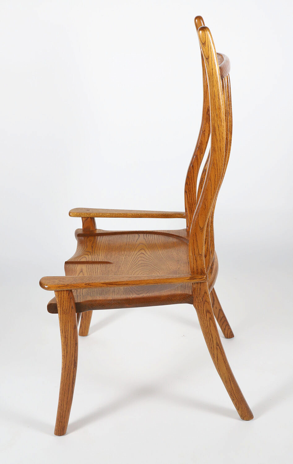 Set of Four Stephen Swift Oak High Back Low Arm Chairs - Scarce Set of ...