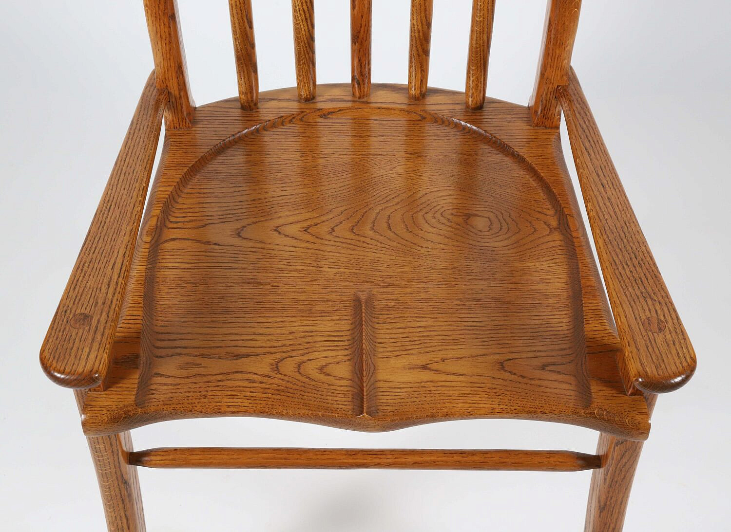 Set of Four Stephen Swift Oak High Back Low Arm Chairs - Scarce Set of ...