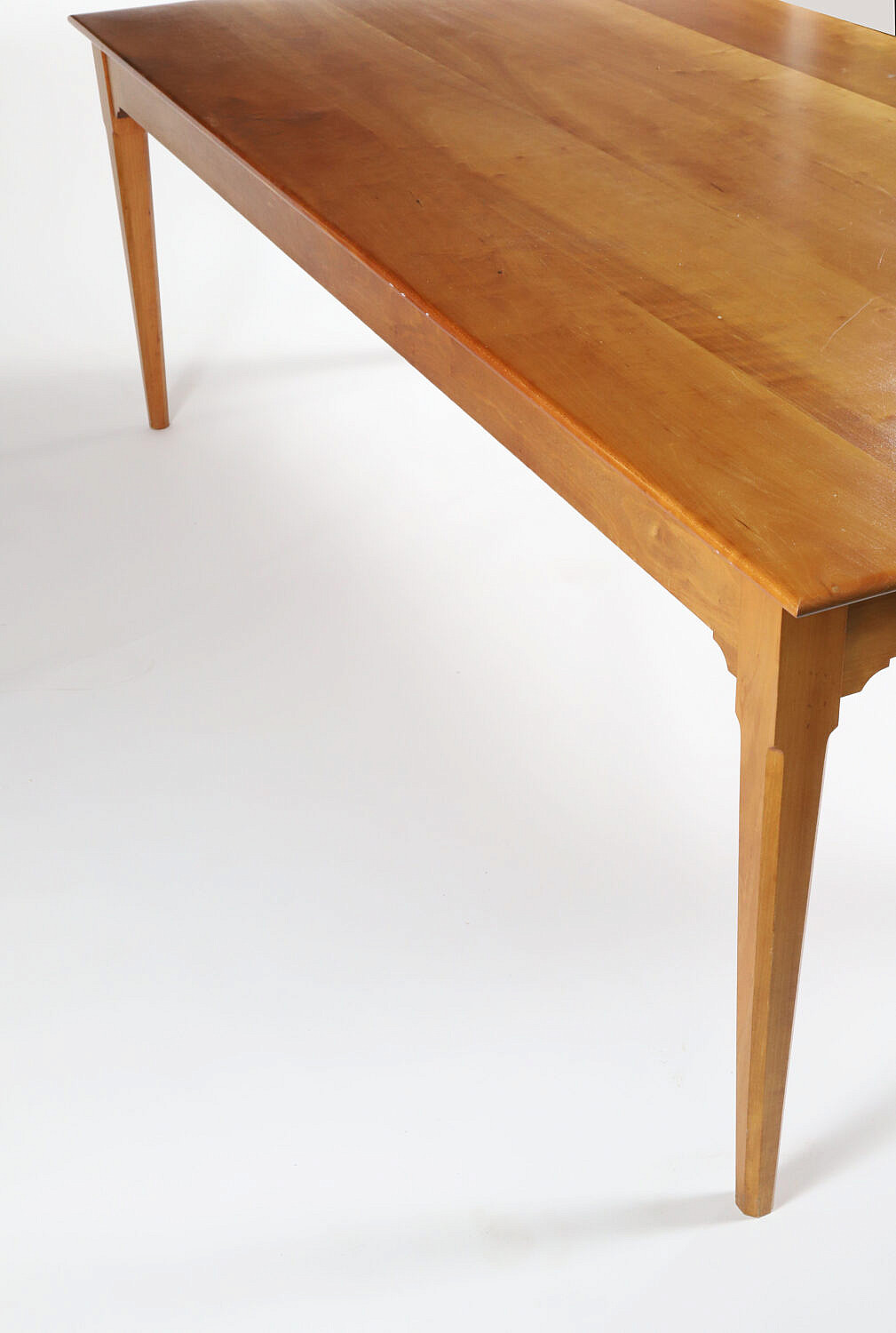 Signed Stephen Swift Rectangular Cherrywood Dining Table circa 1997 ...