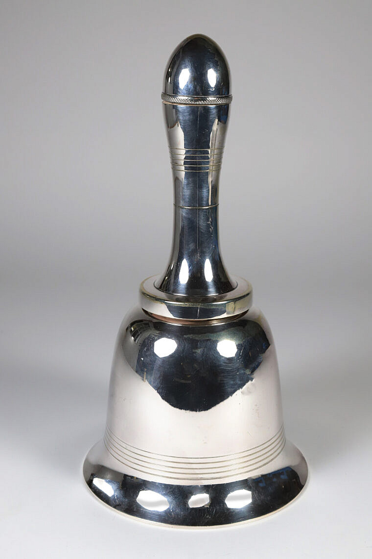 Vintage Silver Plated Bell Form Cocktail Shaker - Vintage Silver Plated ...