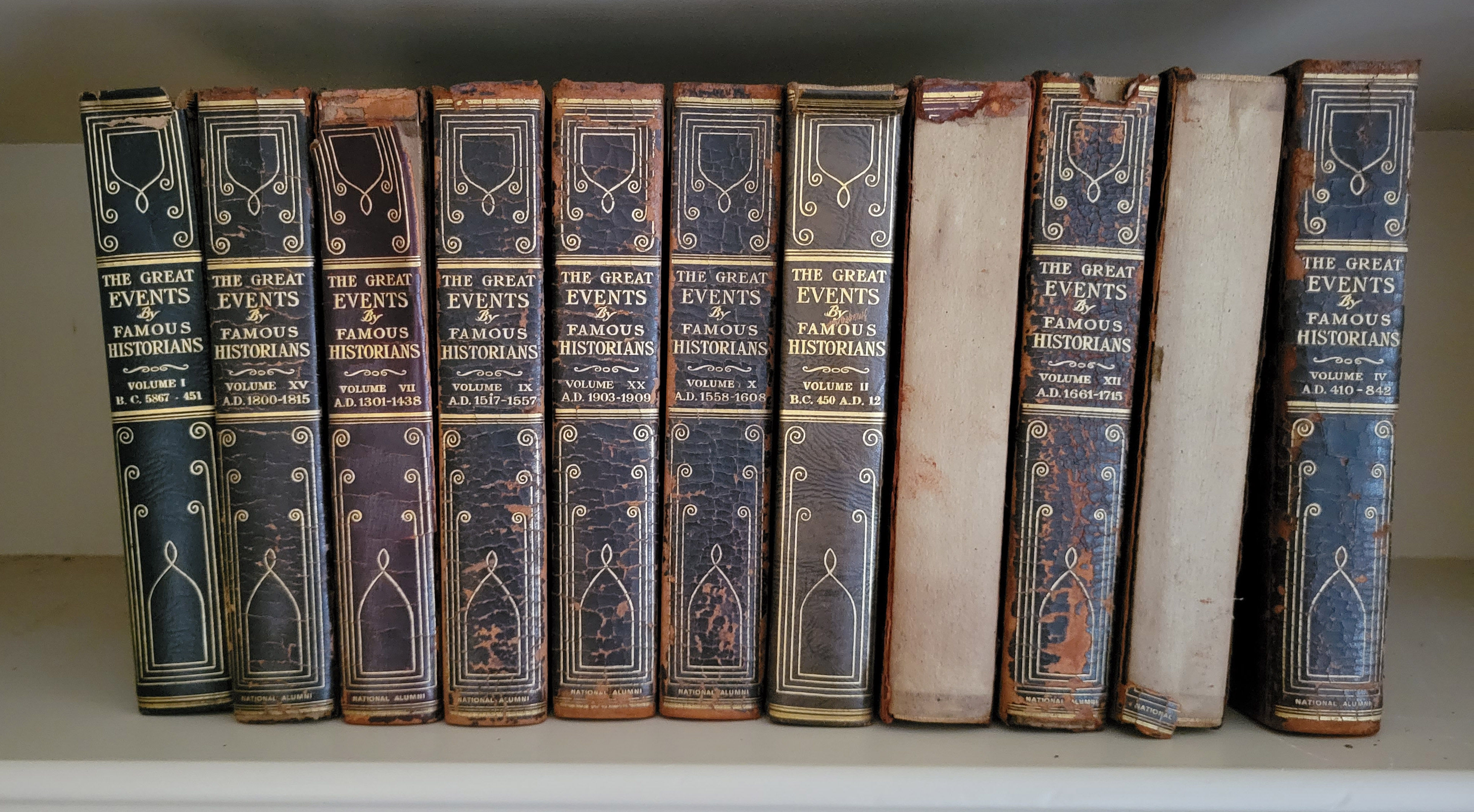 11 Volumes of The Great Events By Famous Historians by The National ...