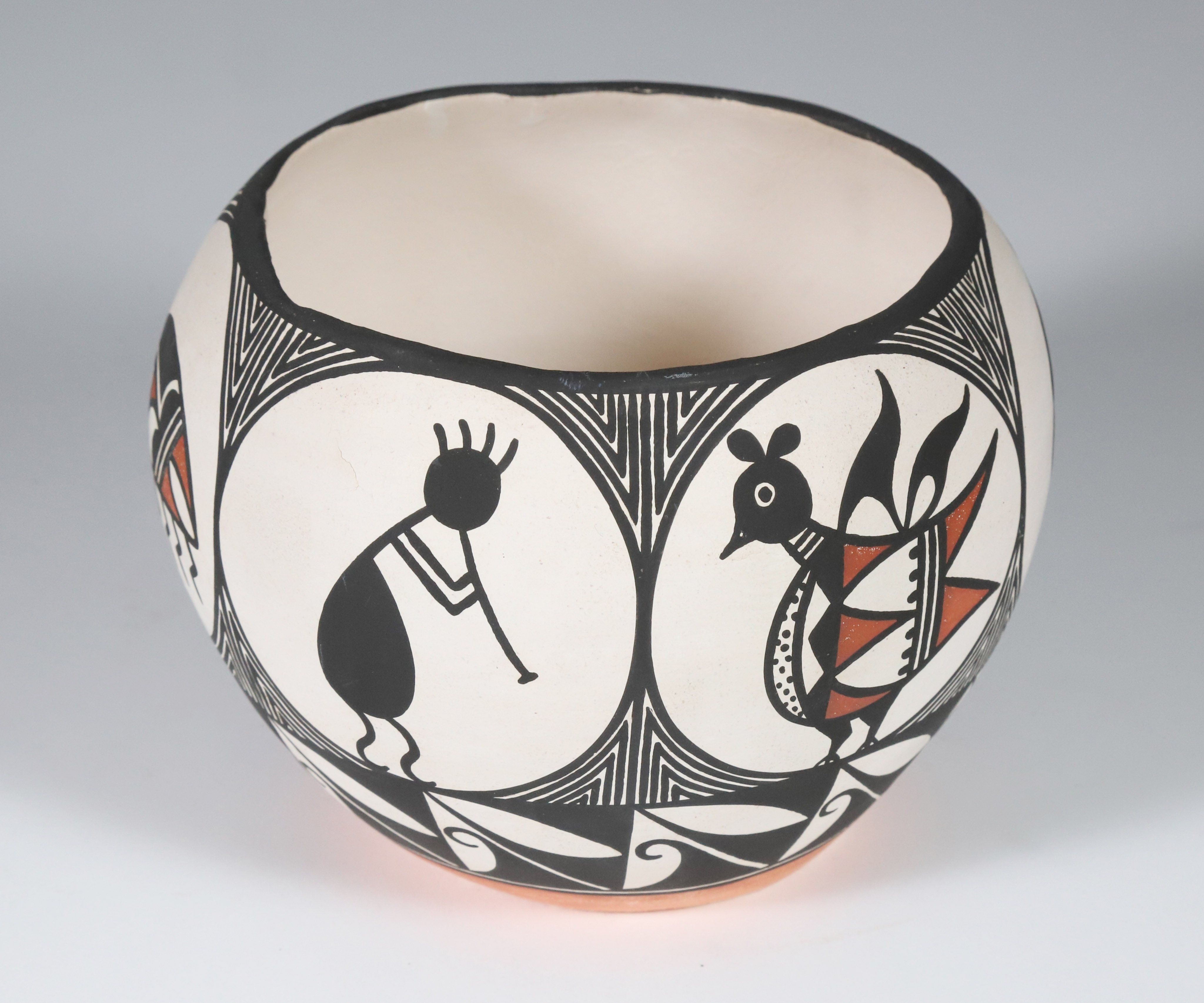 Vintage Native American Acoma Pottery Bowl - Vintage Native American ...