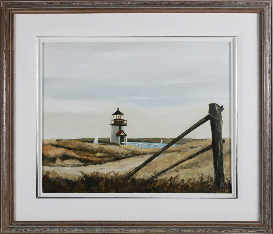 Roy Bailey Oil on Canvas "Brant Point Lighthouse" - Roy Bailey Oil on ...