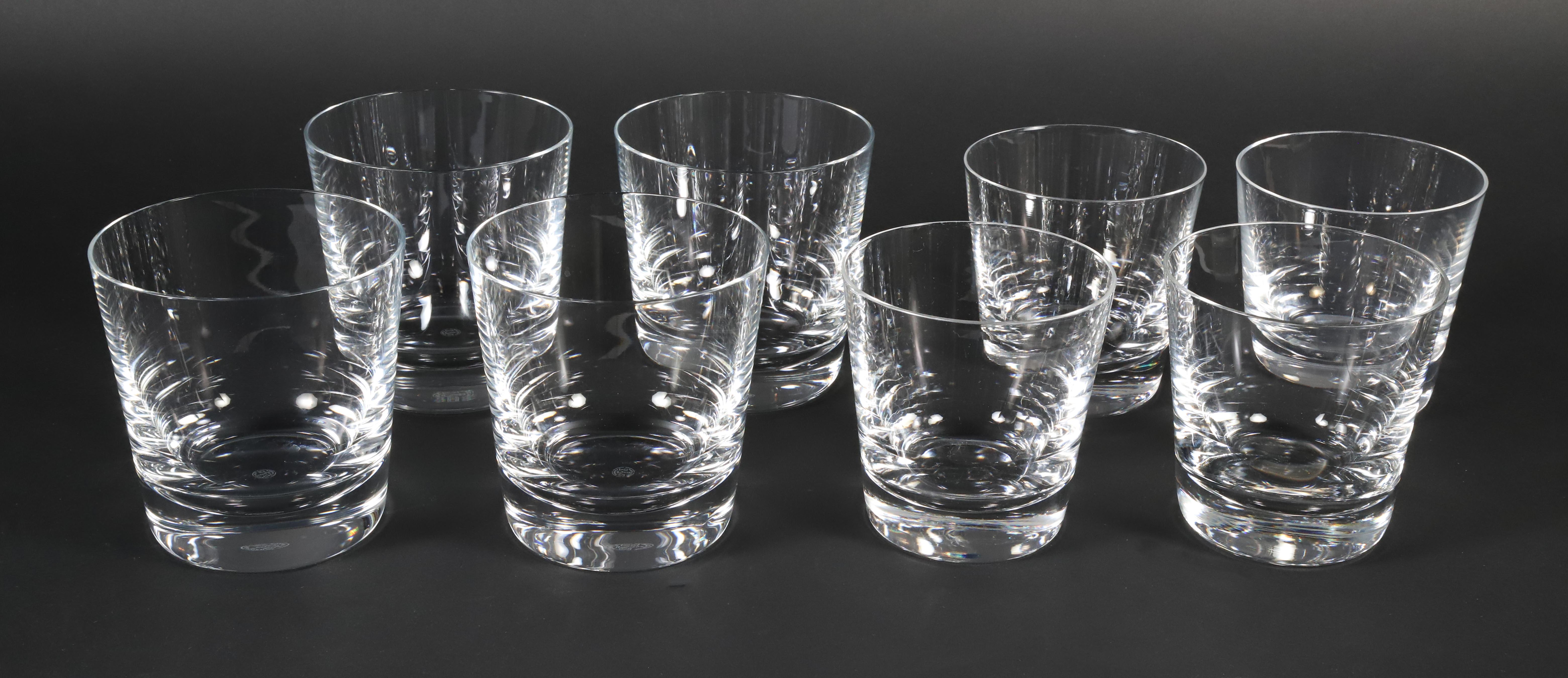 Eight Baccarat Crystal Rocks Glasses - Eight Baccarat Crystal Rocks ...