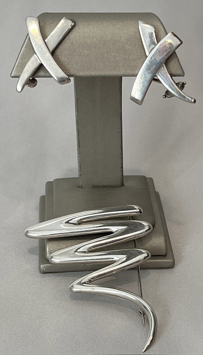 Paloma Picasso Sterling Silver Squiggle Brooch for Tiffany & Co. 1985 ...