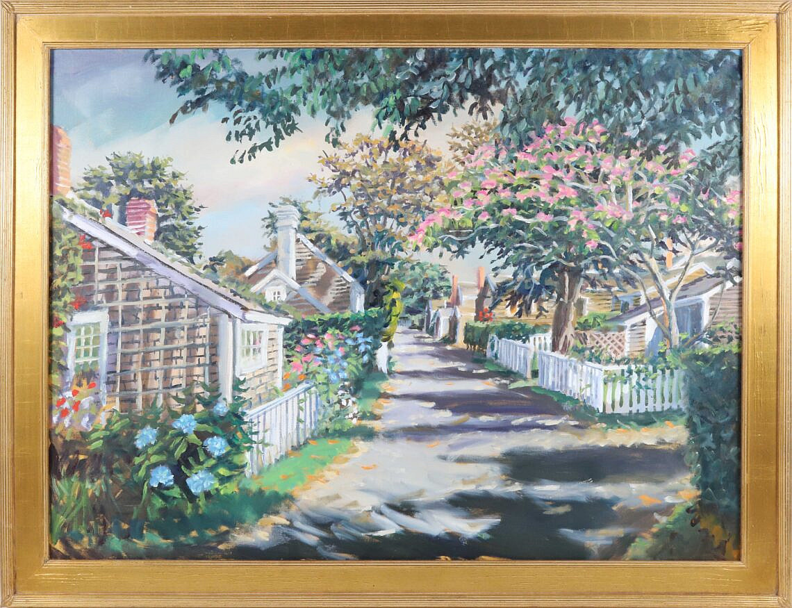 Paul Arsenault Oil on Canvas "Center Street Sconset" - Paul Arsenault ...