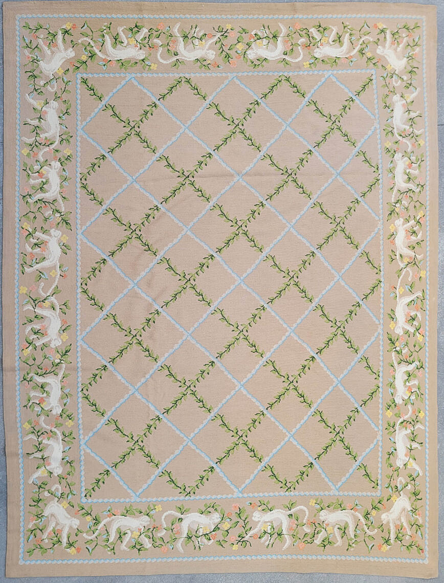 Fine "Monkey" Needlepoint Carpet by Patterson Flynn & Martin - Fine ...