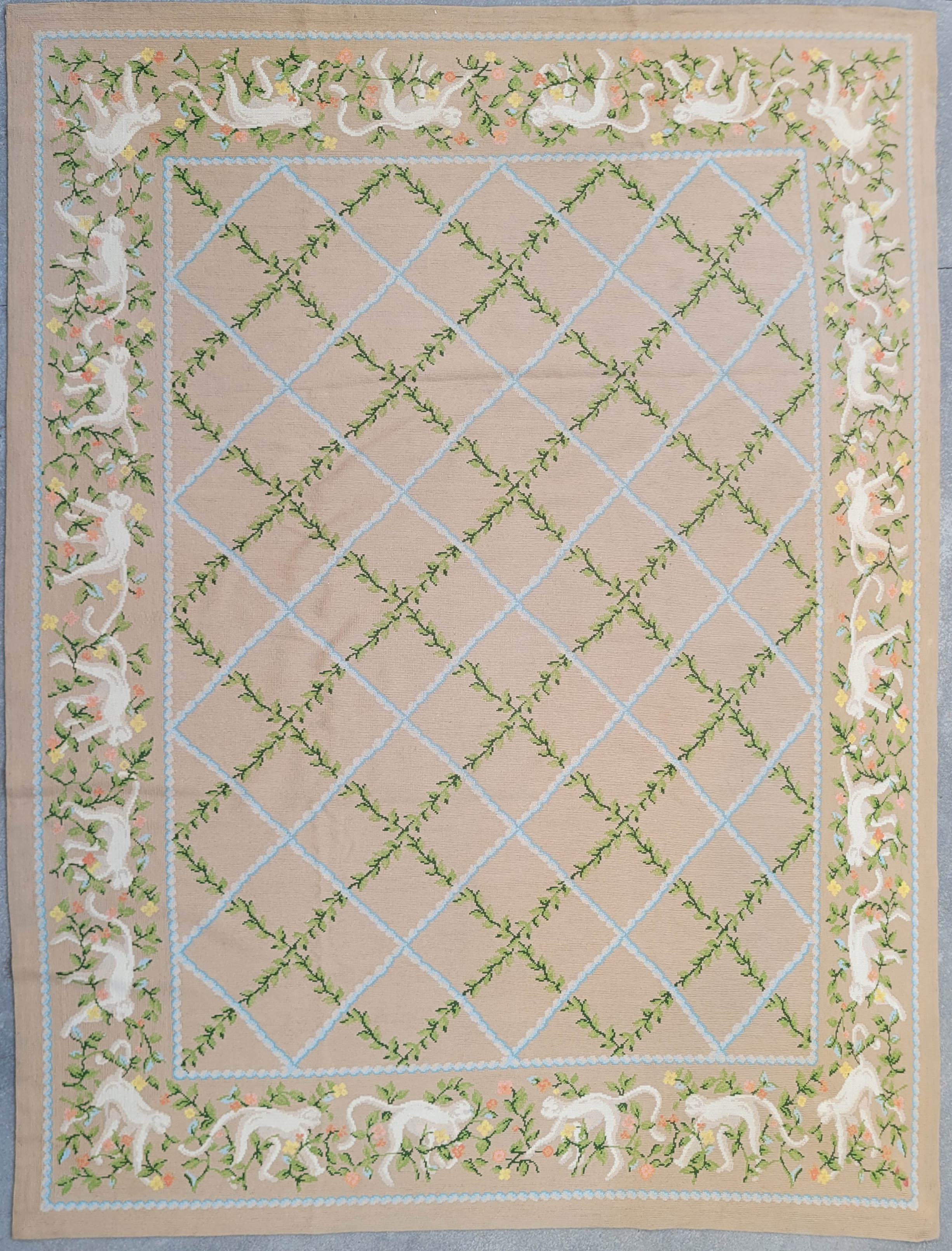 Fine "Monkey" Needlepoint Carpet by Patterson Flynn & Martin - Fine ...