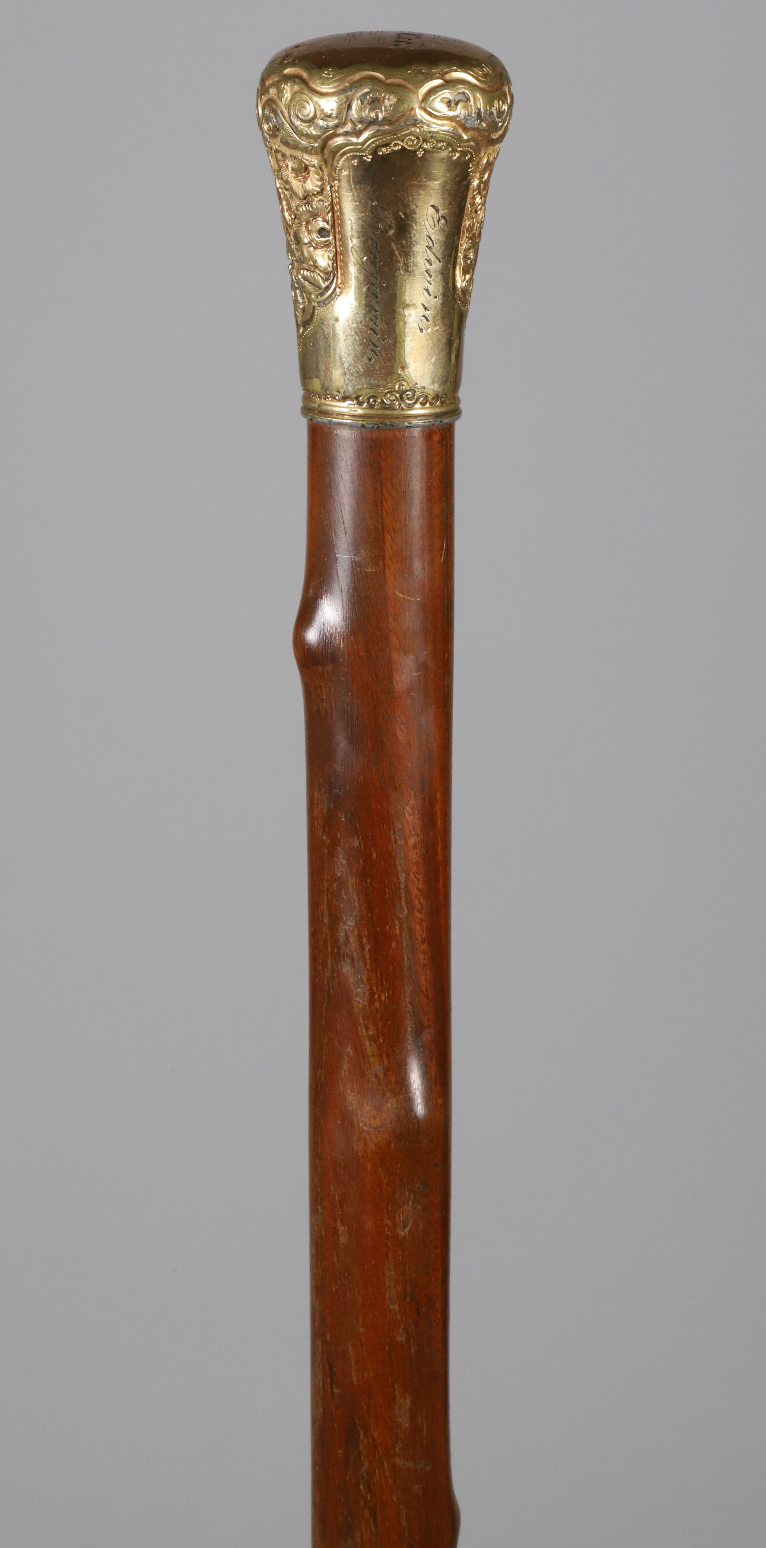 Gold Pinpricked Walking Stick circa 1864 - Gold Pinpricked Walking ...