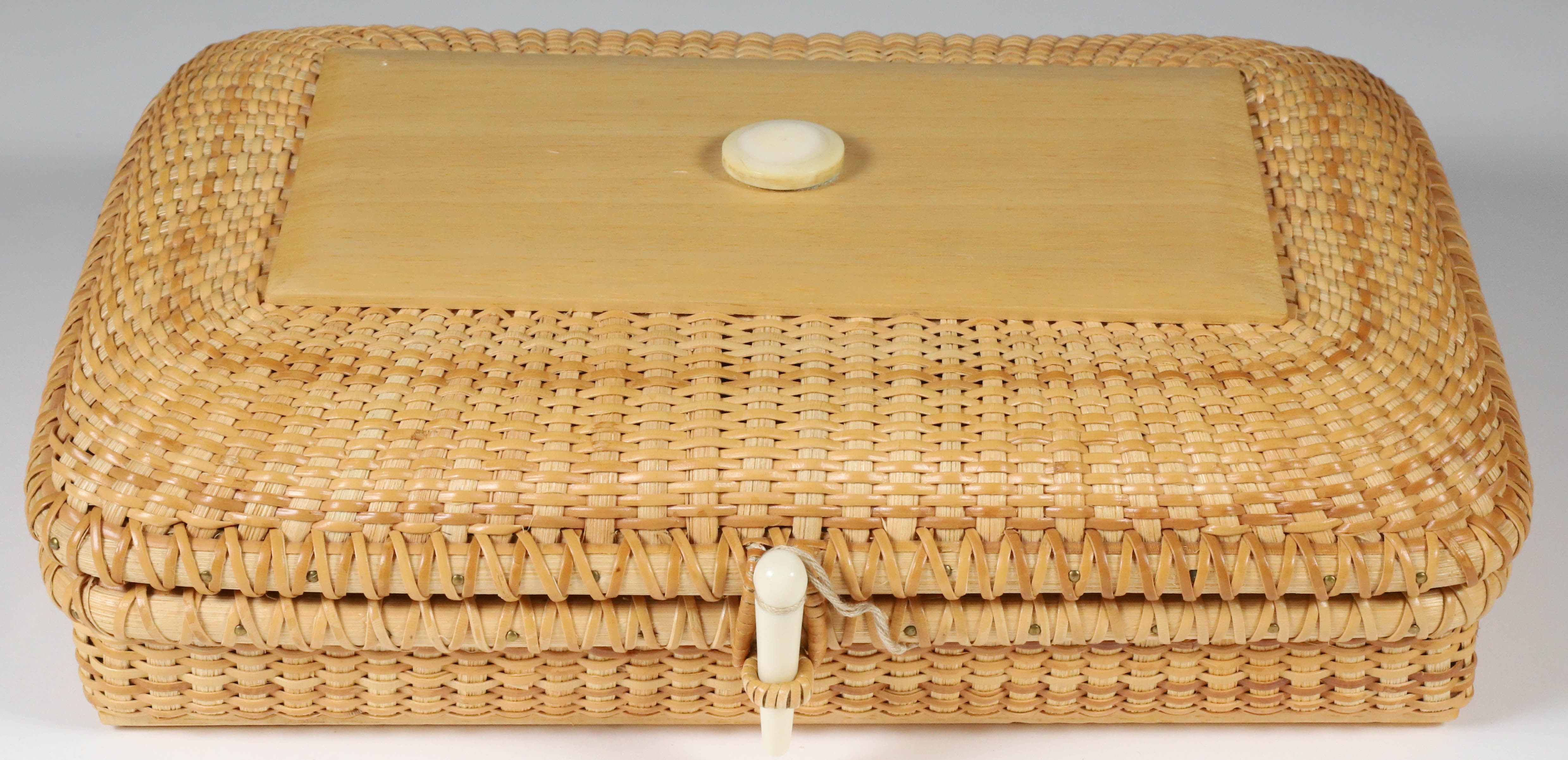 Rectangular Form Nantucket Basket Box - Rectangular Form Nantucket Style Basket Box - Rafael ...