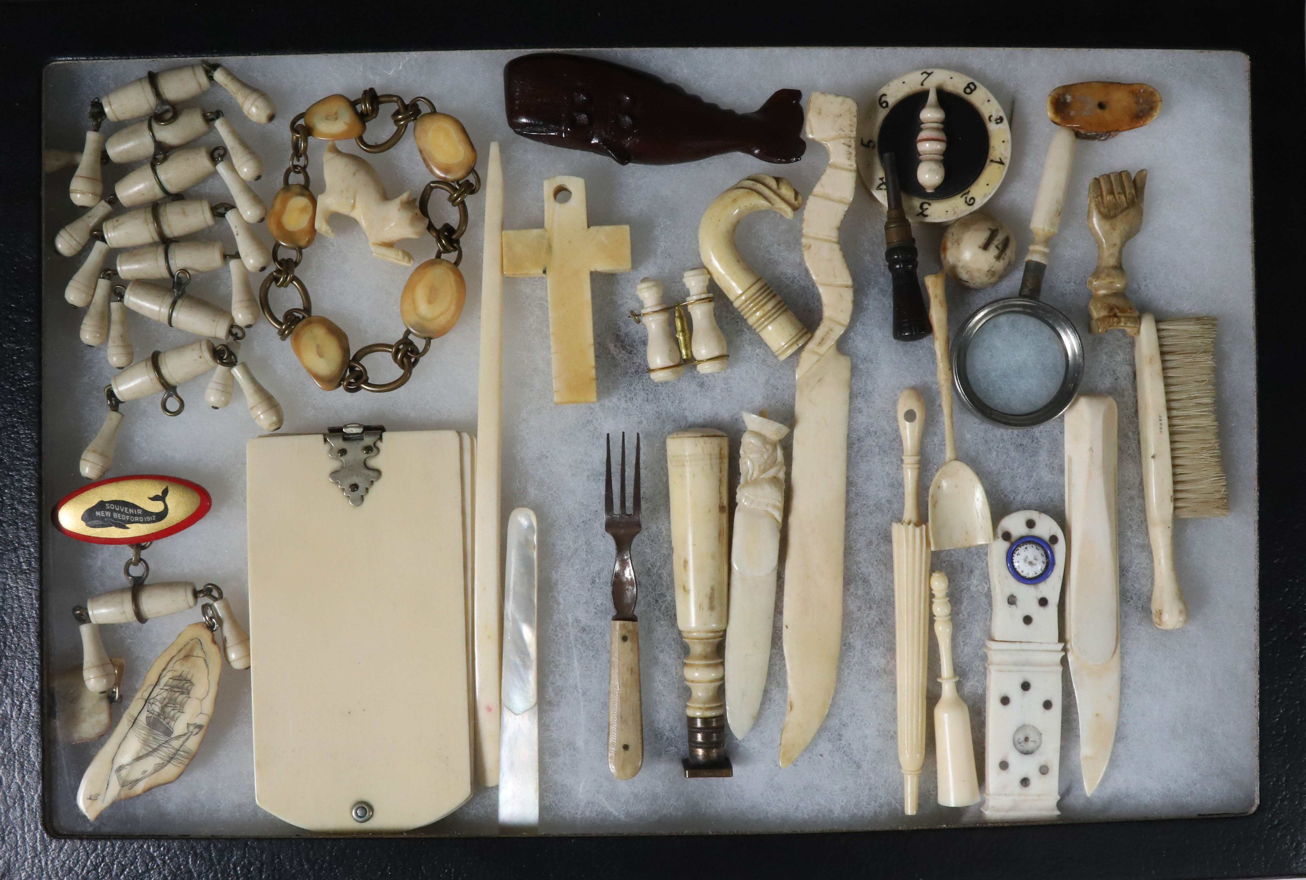 Collection of Twenty-Four Whalebone and Steel Tools 19th Century ...