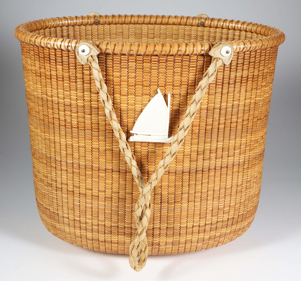 Jean M. Valerio Woven Nantucket Bucket Purse circa 2006 - Jean M ...