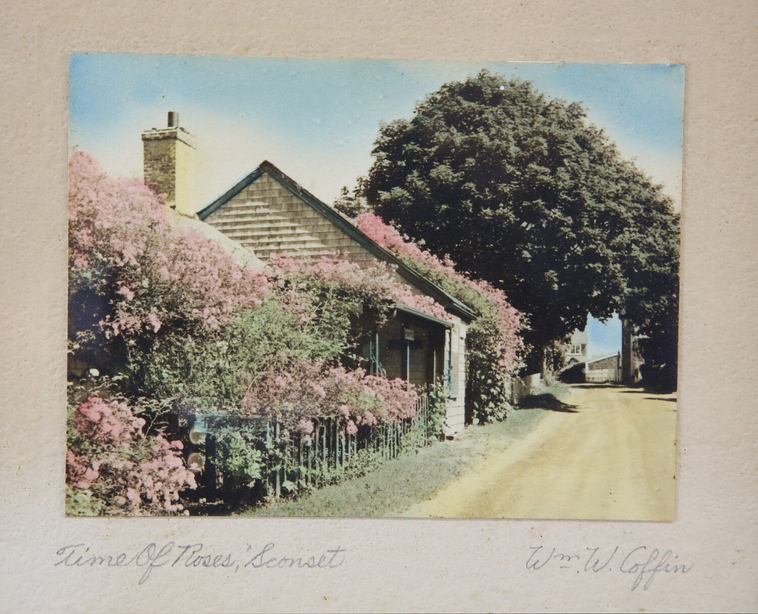 Two Vintage Hand Tinted Nantucket Photographs - Rafael Osona Auctions Nantucket, MA
