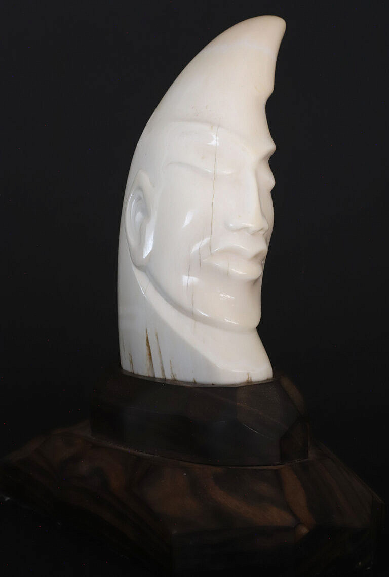 Carved Whale Tooth Early 20th Century - Hawaiian or Polynesian Carved ...