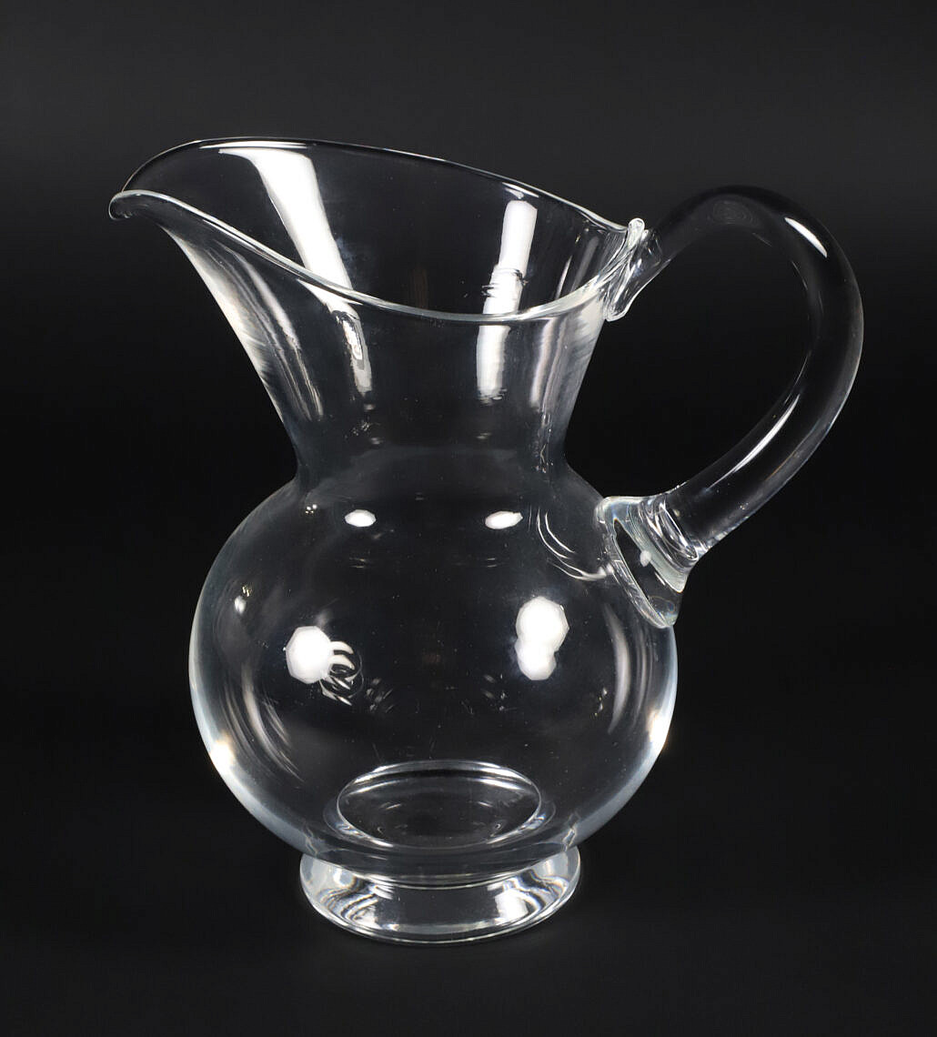 Signed Steuben Clear Crystal Water Pitcher Designed by John Dreeves ...