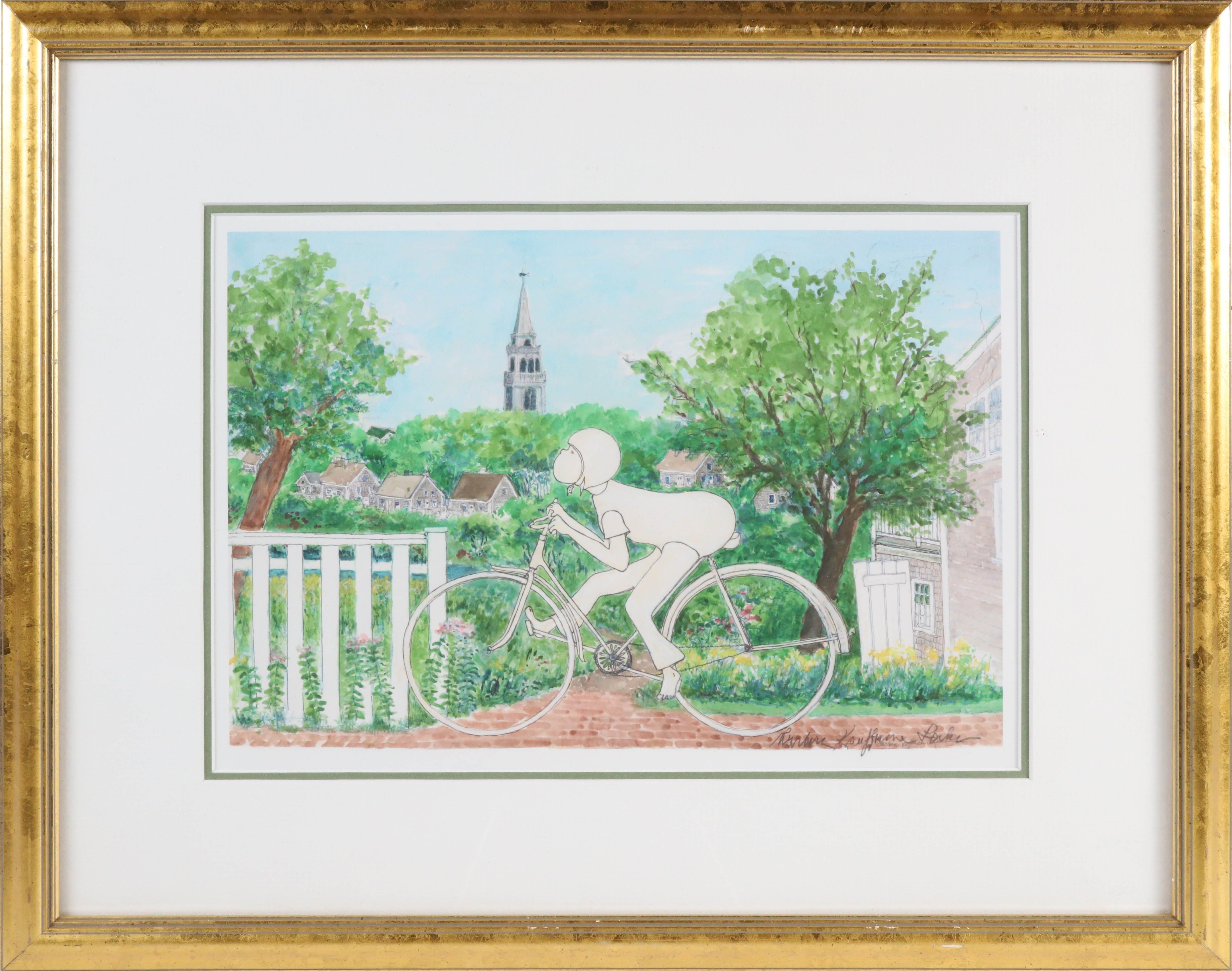 Barbara Kauffman Locke Pencil Signed Print "Self Portrait #1/1 ...