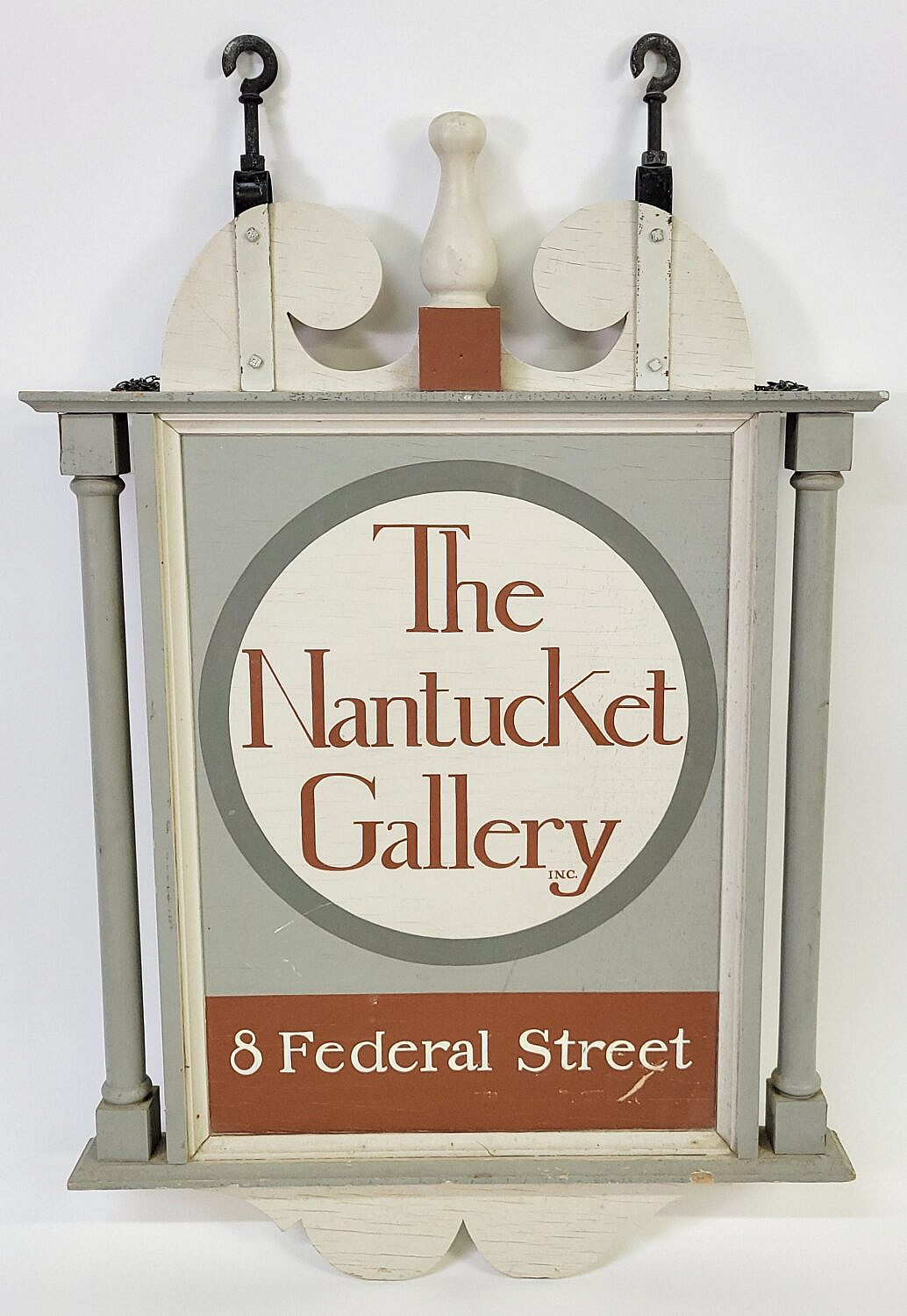Vintage Nantucket Gallery Federal Street Advertising Sign - Vintage ...