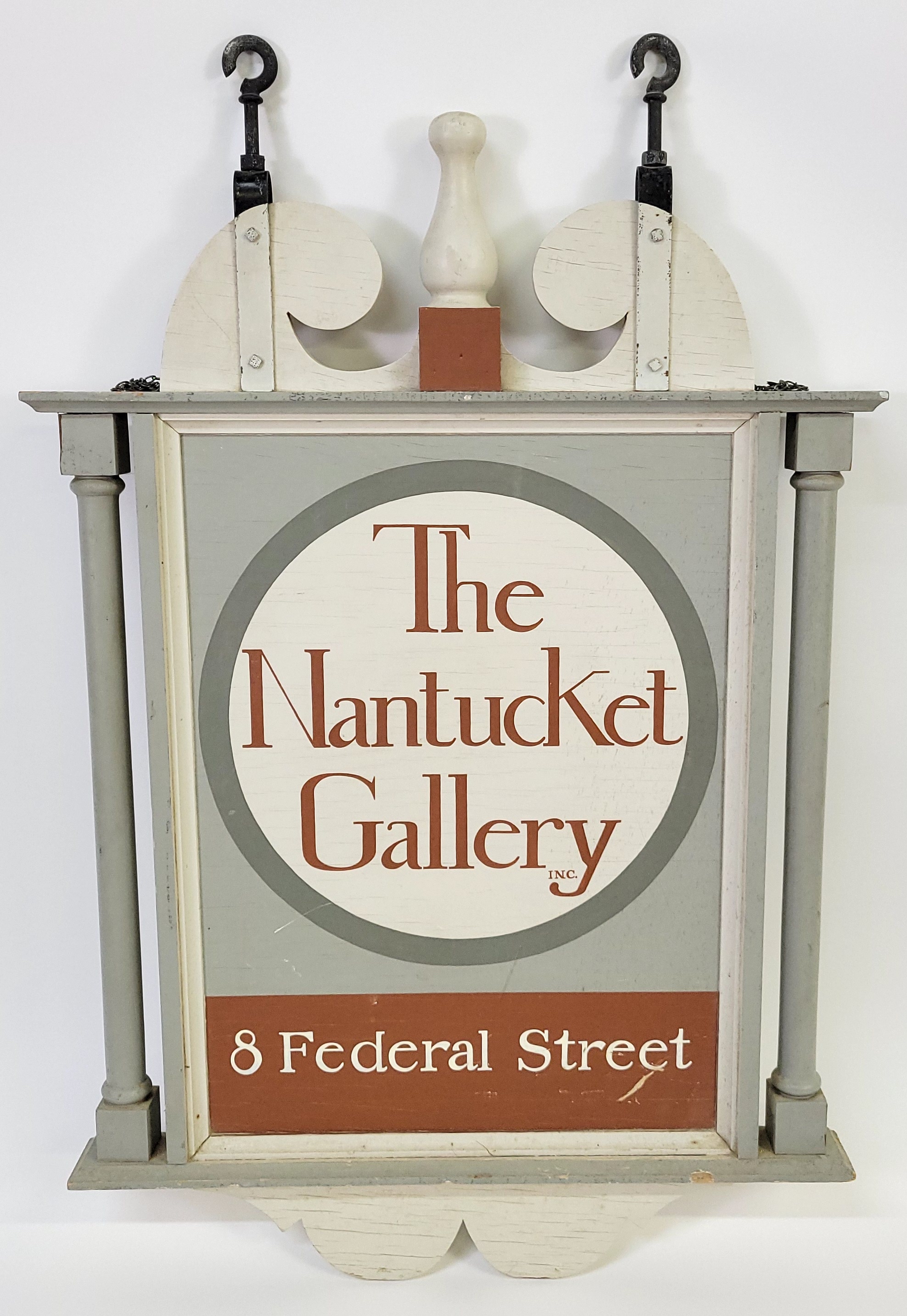 Vintage Nantucket Gallery Federal Street Advertising Sign - Vintage ...