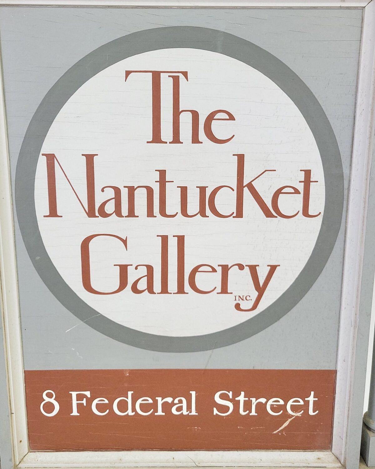 Vintage Nantucket Gallery Federal Street Advertising Sign - Vintage ...