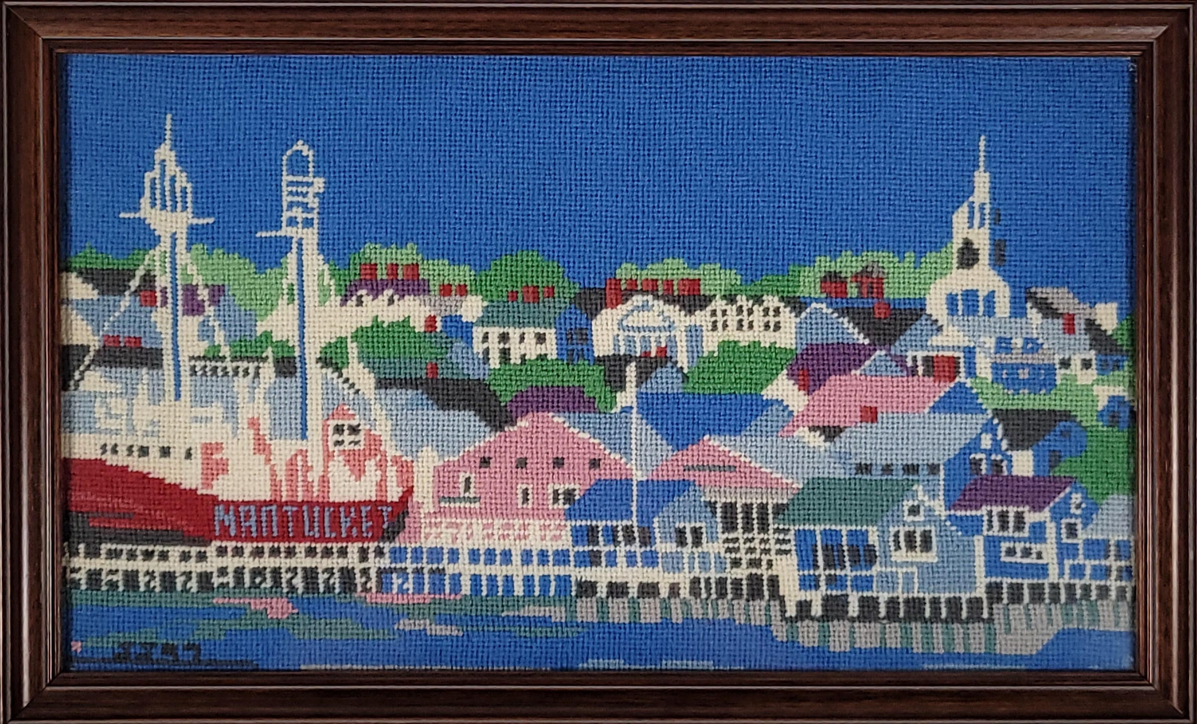 Vintage Erica Wilson Design Nantucket Needlepoint Embroidery - Vintage ...