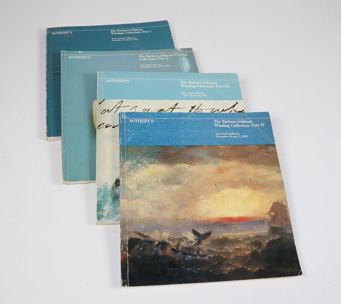 Four Sotheby's Auction Catalogs: Barbara Johnson Whaling Collection ...