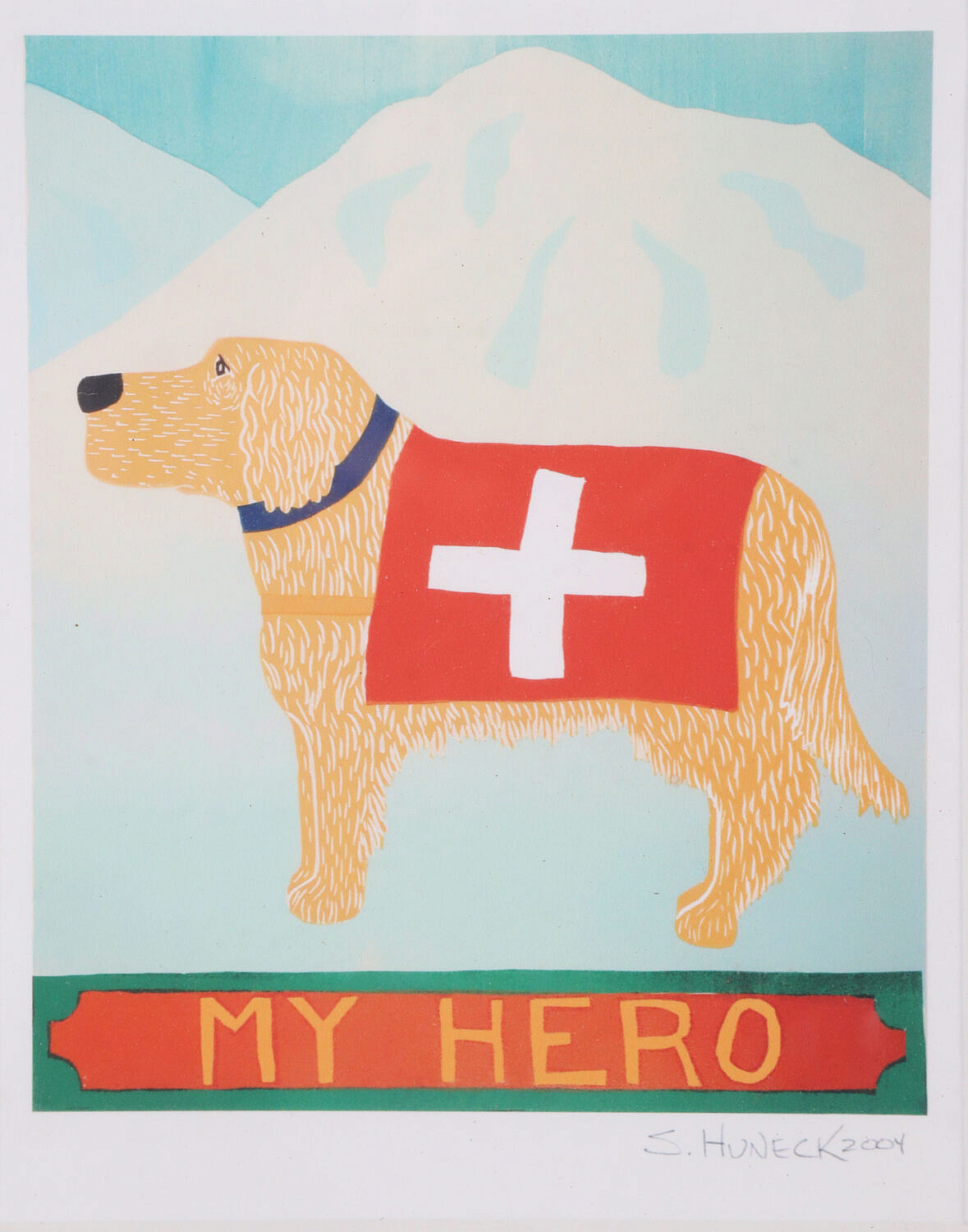 Stephen Huneck Pencil Signed Lithograph My Hero - Stephen Huneck Pencil ...