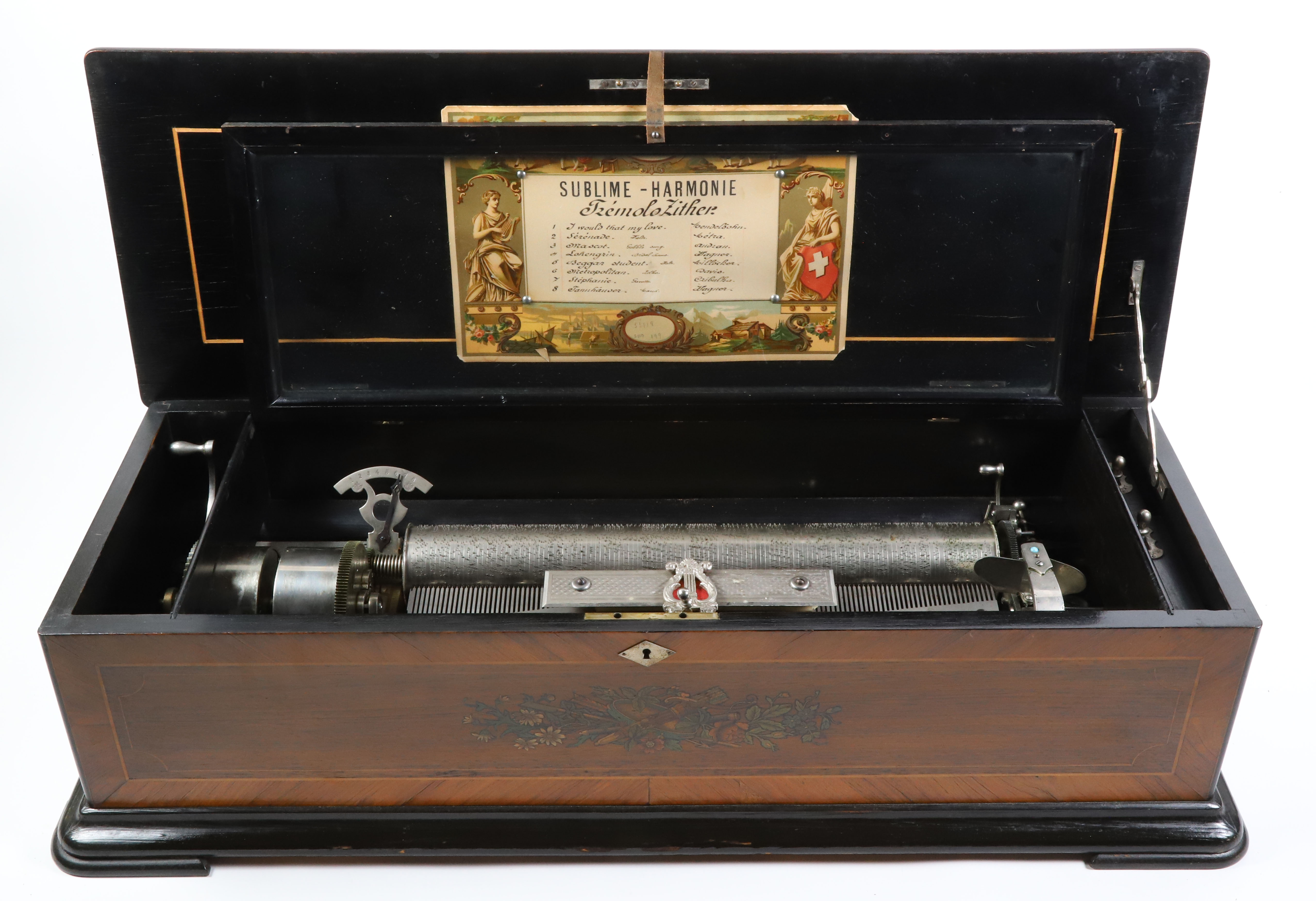 Swiss Sublime Harmonie Music Box 19th Century - Swiss Sublime Harmonie ...