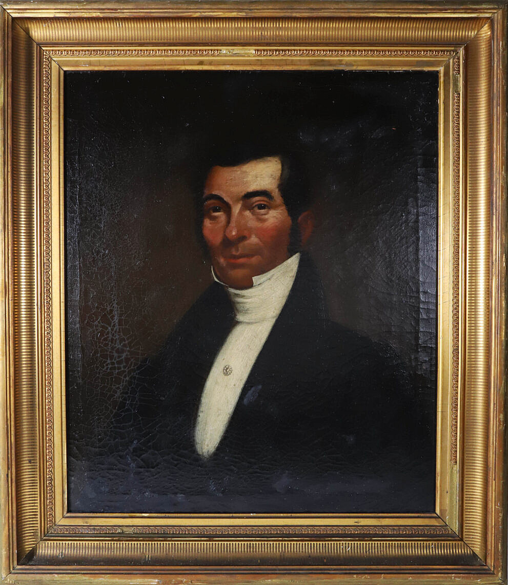 William Swain "Portrait of Captain Jonathan Swain of the Nantucket ...